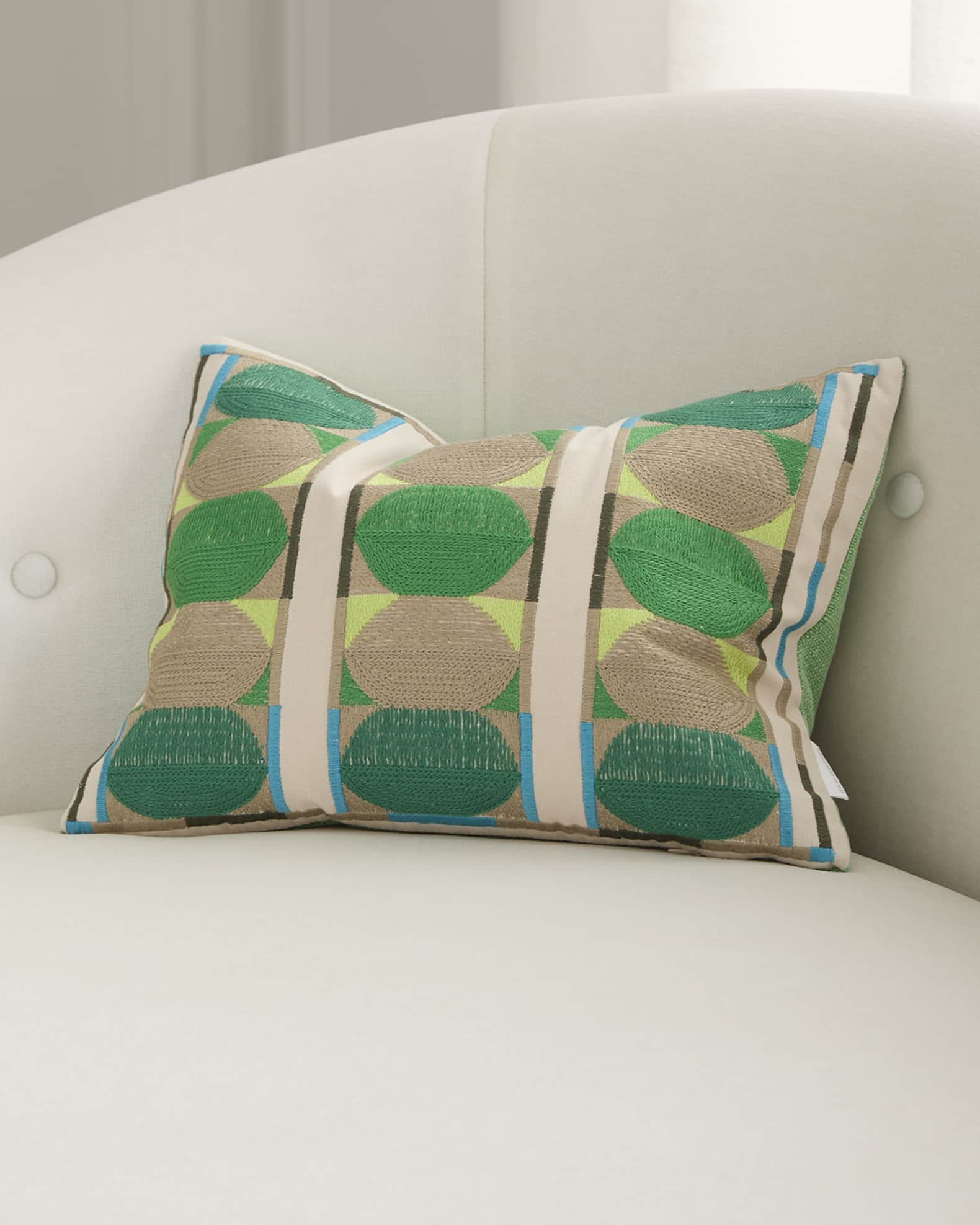 Designers Guild Kushime Decorative Pillow, 12" x 16" | Neiman Marcus