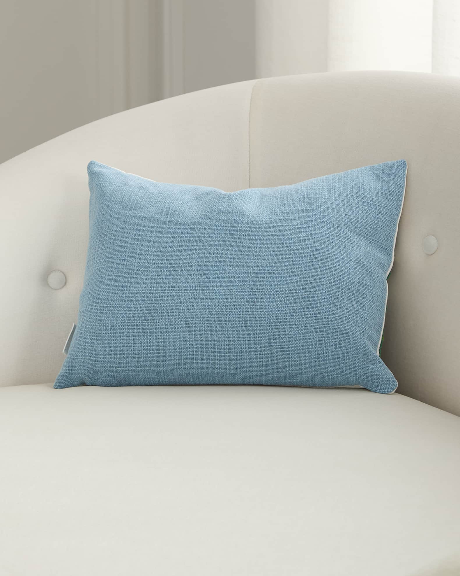 Designers Guild Enamel Flower Decorative Pillow, 12" x 16" | Neiman Marcus