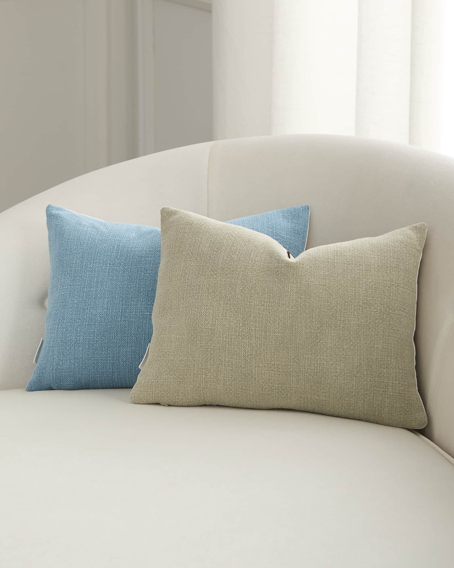 Designers Guild Enamel Flower Decorative Pillow, 12" x 16" | Neiman Marcus
