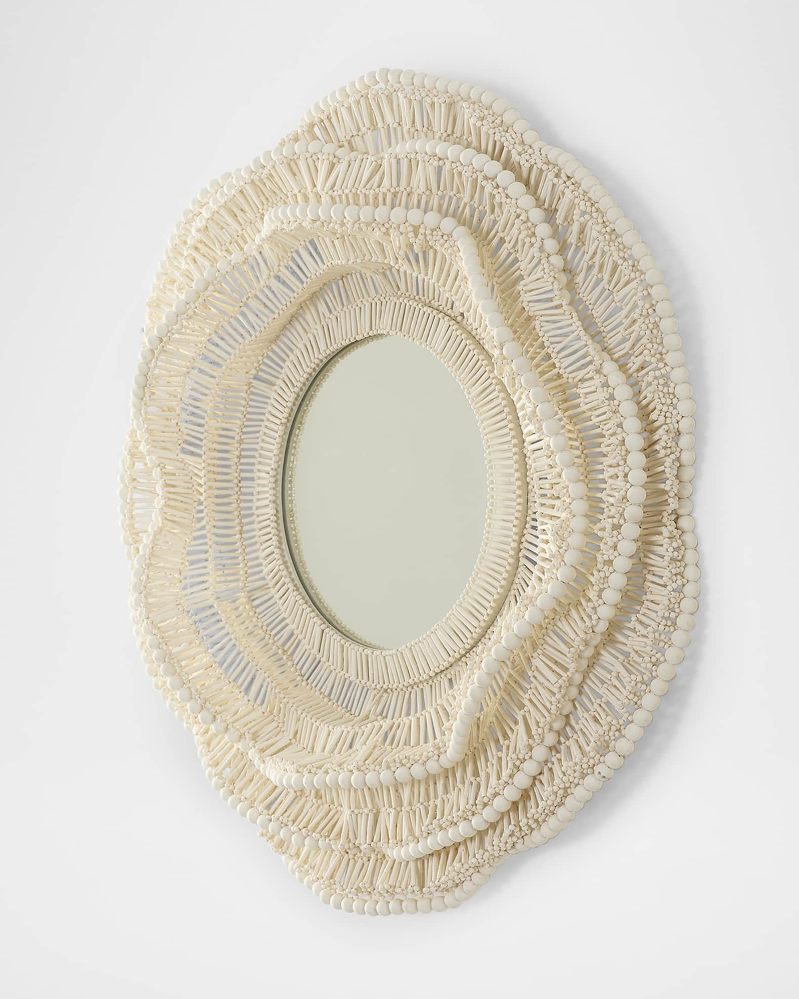 Neiman Marcus Layered Beaded Mirror | Neiman Marcus