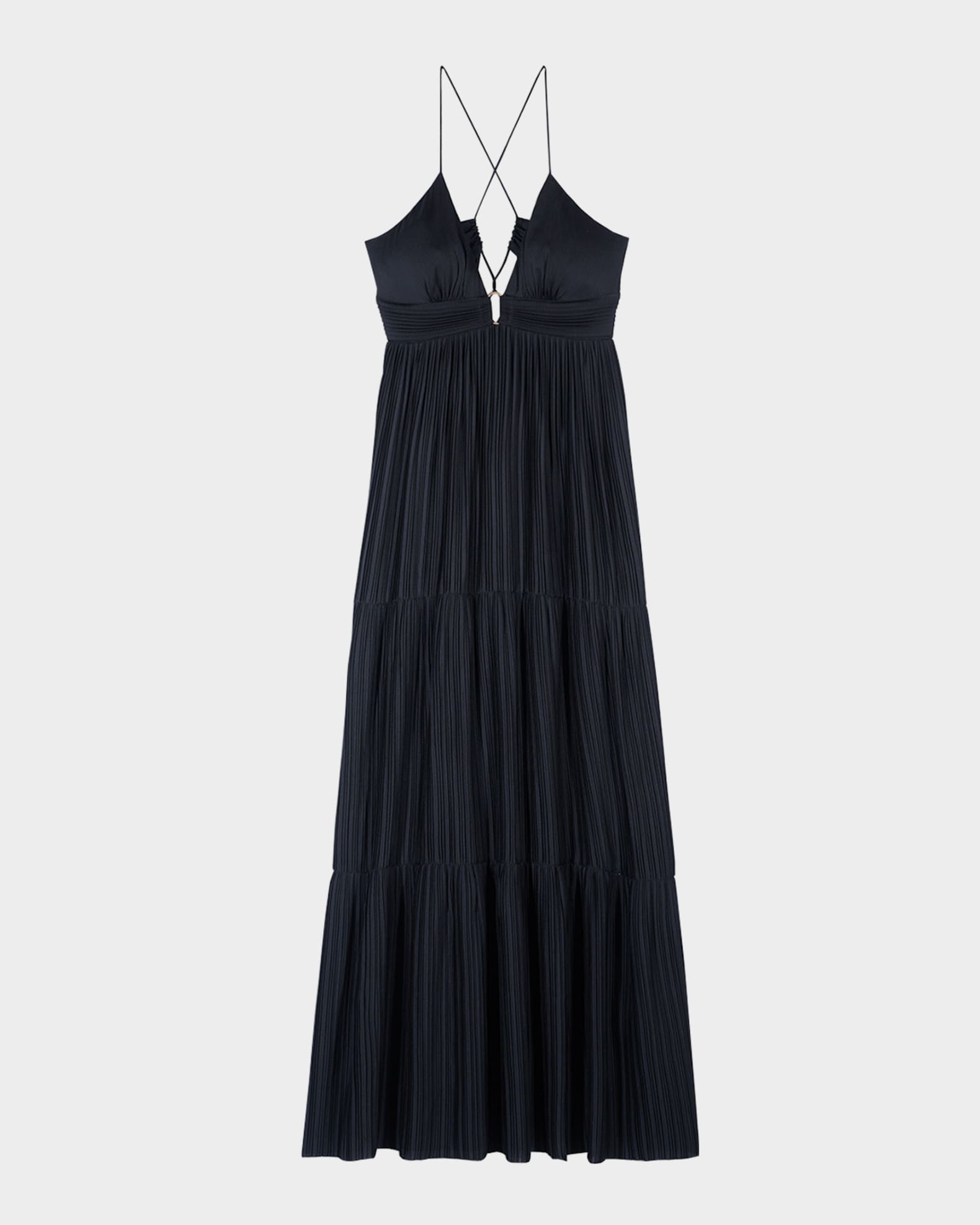 ba&sh Wasta Deep-V Maxi Dress | Neiman Marcus