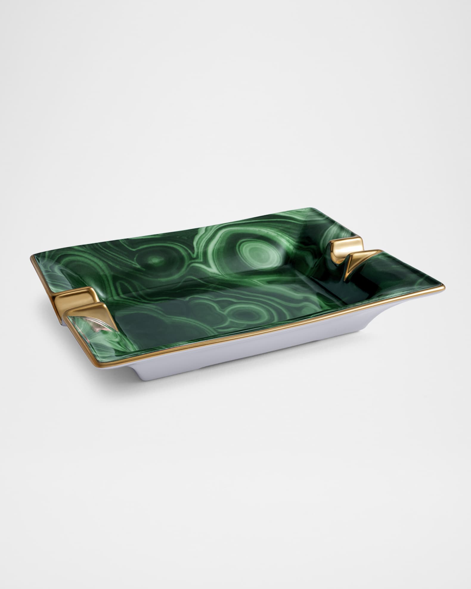 L'Objet Malachite Ashtray | Neiman Marcus
