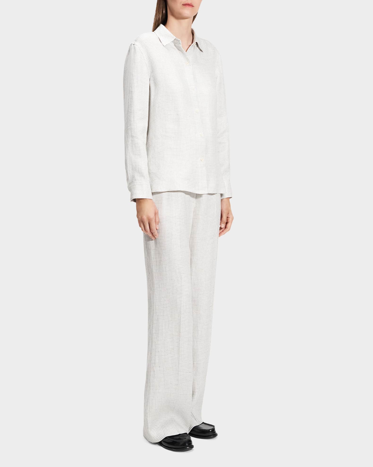 Theory Long-Sleeve Straight Shirt | Neiman Marcus
