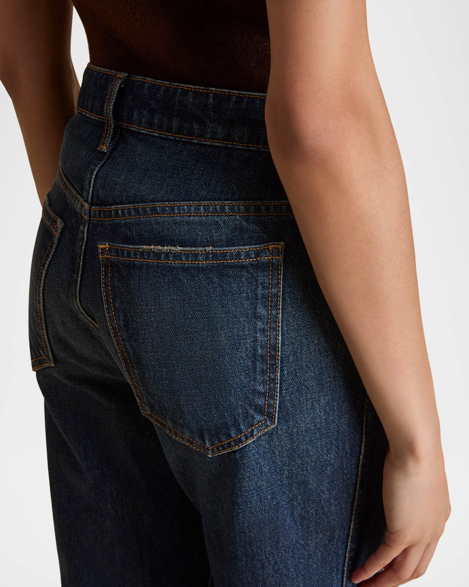 Khaite Abigail Straight-Leg Ankle Jeans | Neiman Marcus