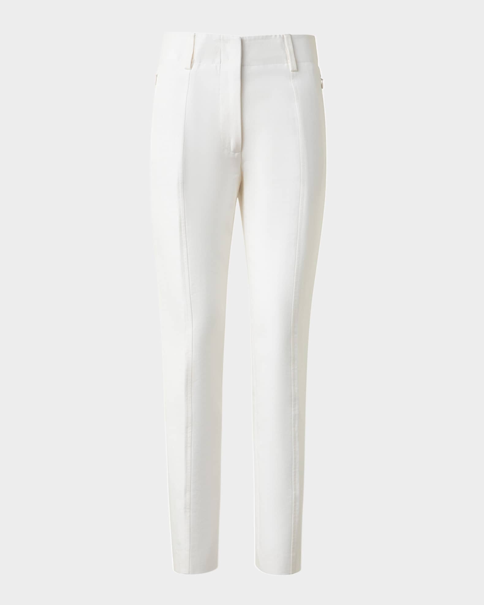 Akris Connor Cotton-Silk Slim-Leg Ankle Pants | Neiman Marcus