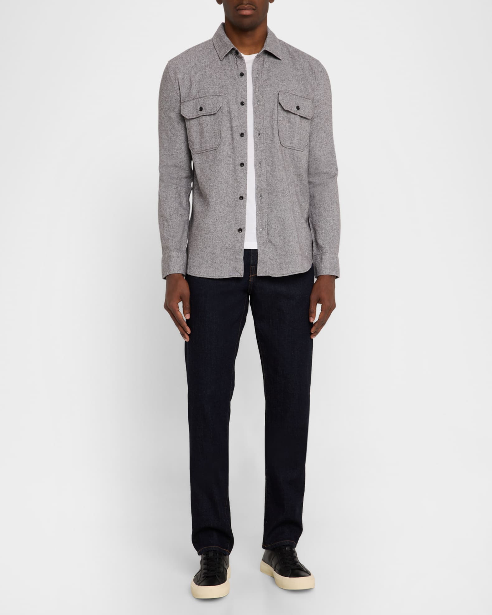 Joe's Jeans Men's Chester Flannel Button-Down Shirt | Neiman Marcus