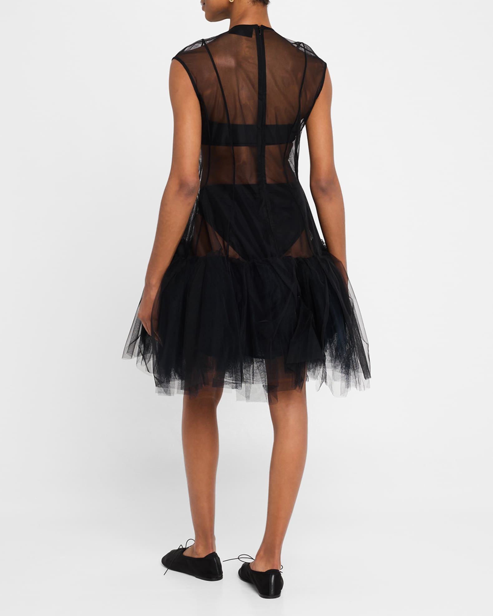 Simone Rocha Cap-Sleeve Ballet Tutu Dress | Neiman Marcus