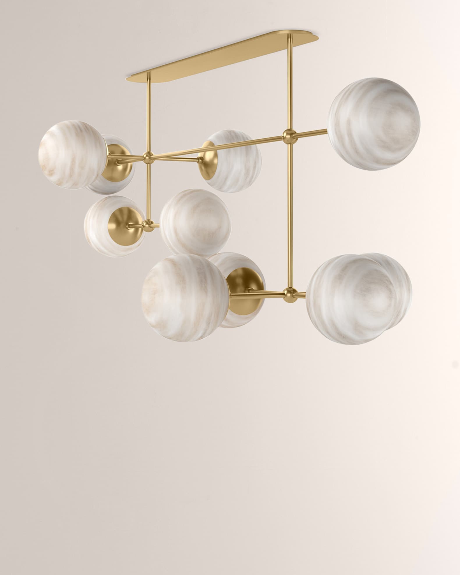 Four Hands Schwung Collection Armstrong Linear 10-Light Chandelier ...