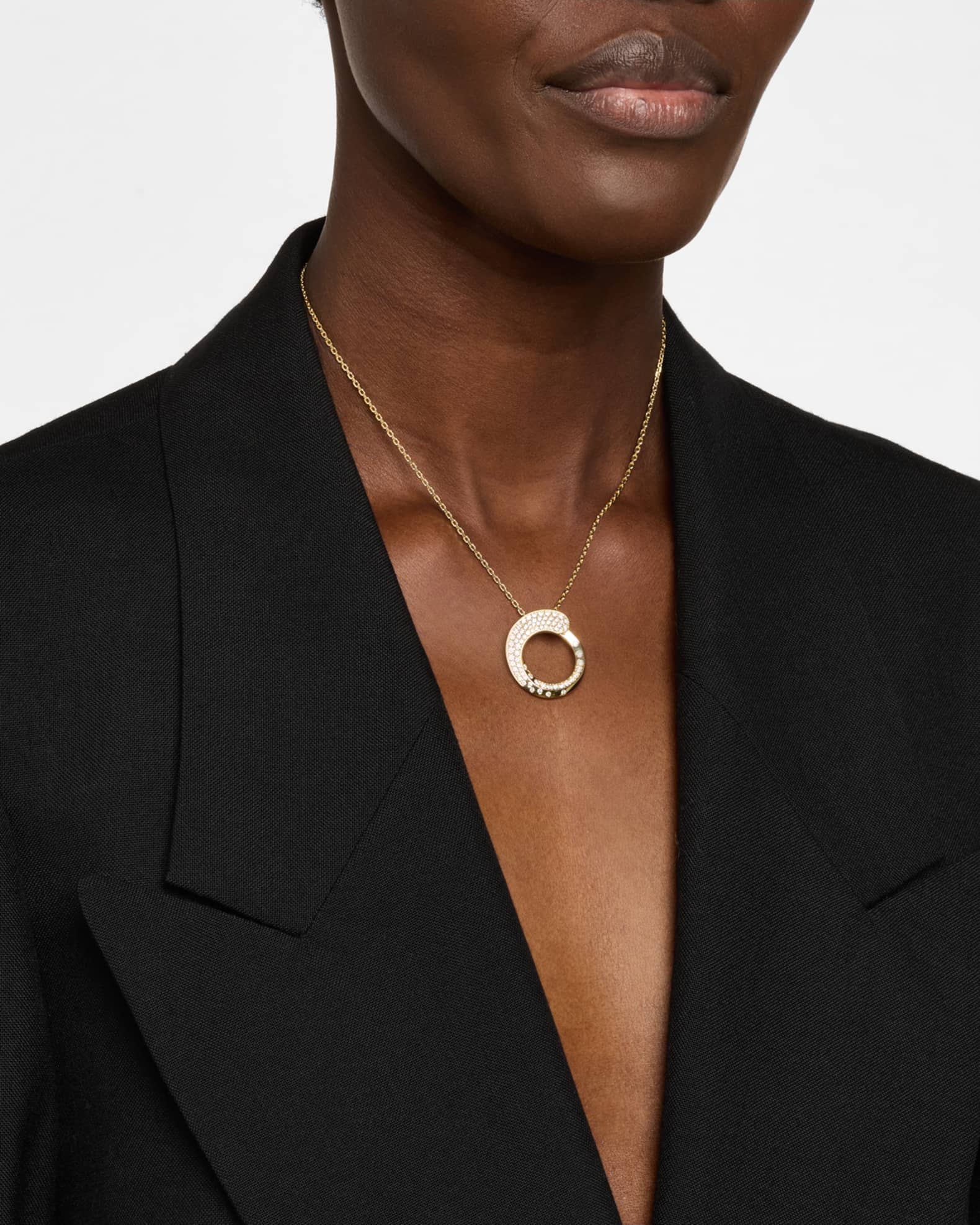 Crivelli 18K Yellow Gold Crivelli Diamond Circle Pendant | Neiman Marcus