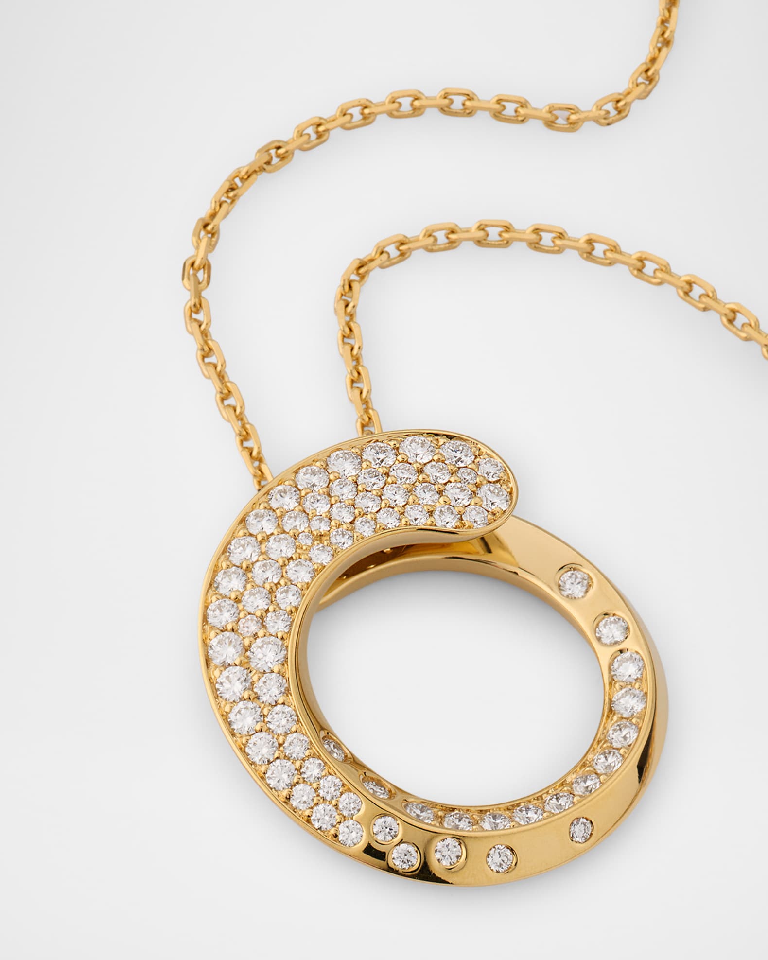 Crivelli 18K Yellow Gold Crivelli Diamond Circle Pendant | Neiman Marcus