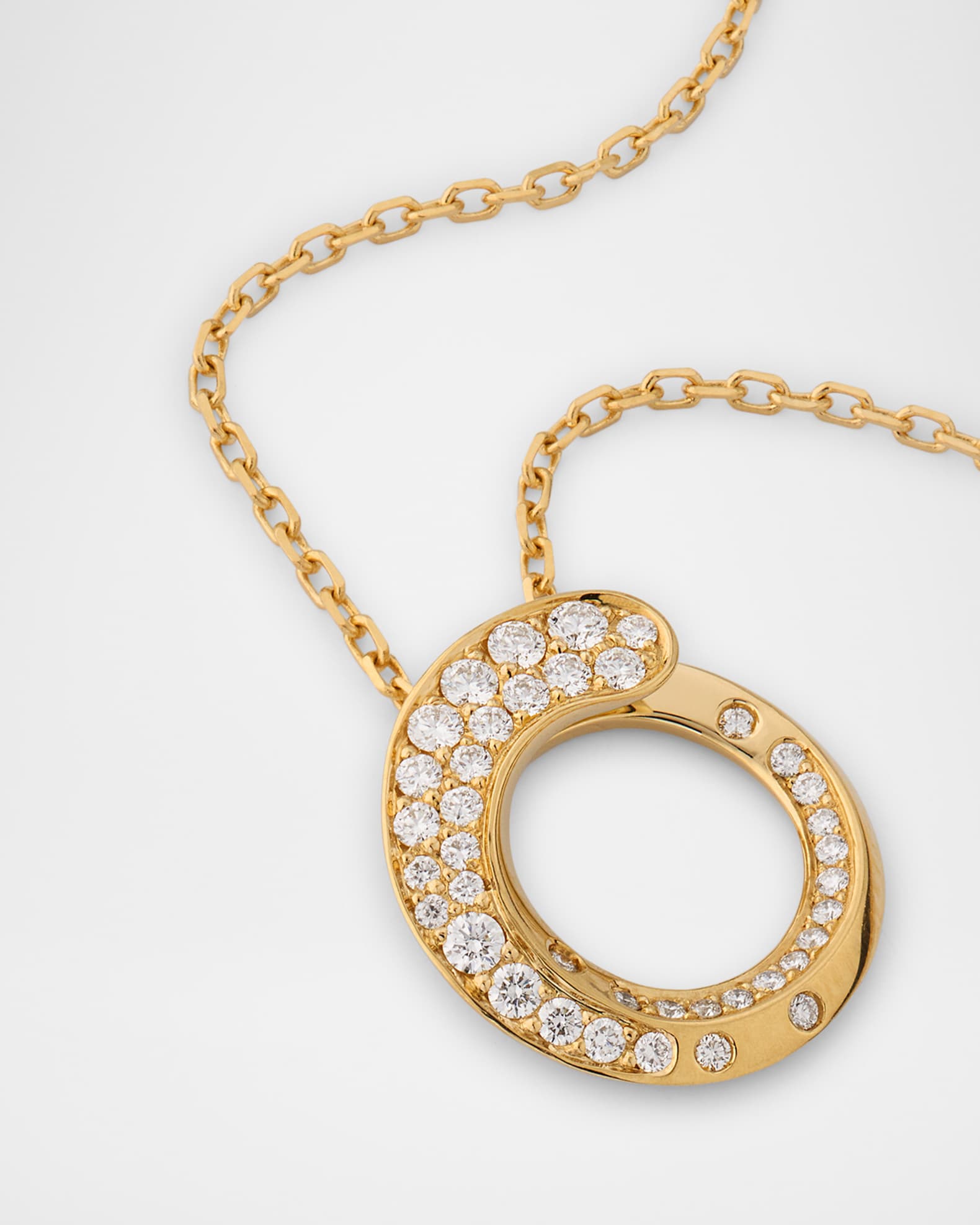 Crivelli 18K Yellow Gold Crivelli Diamond Circle Pendant | Neiman Marcus