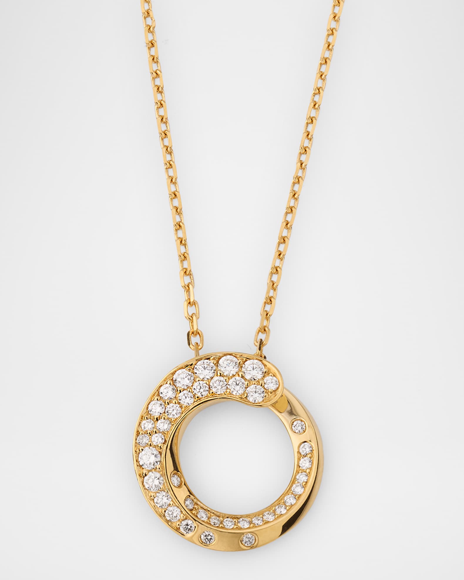 Crivelli 18K Yellow Gold Crivelli Diamond Circle Pendant | Neiman Marcus