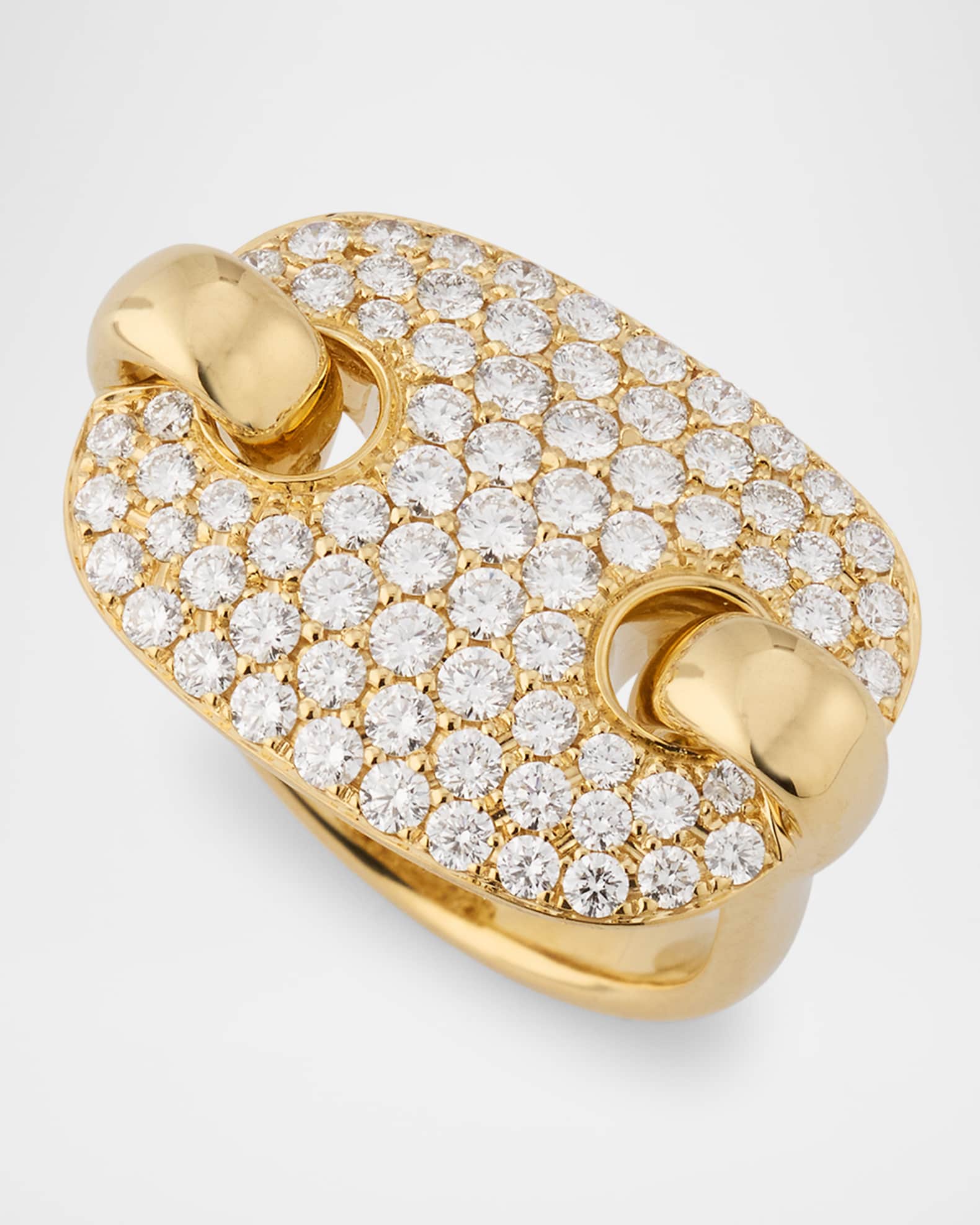 Crivelli 18K Yellow Gold Crivelli Pave Diamond Ring | Neiman Marcus