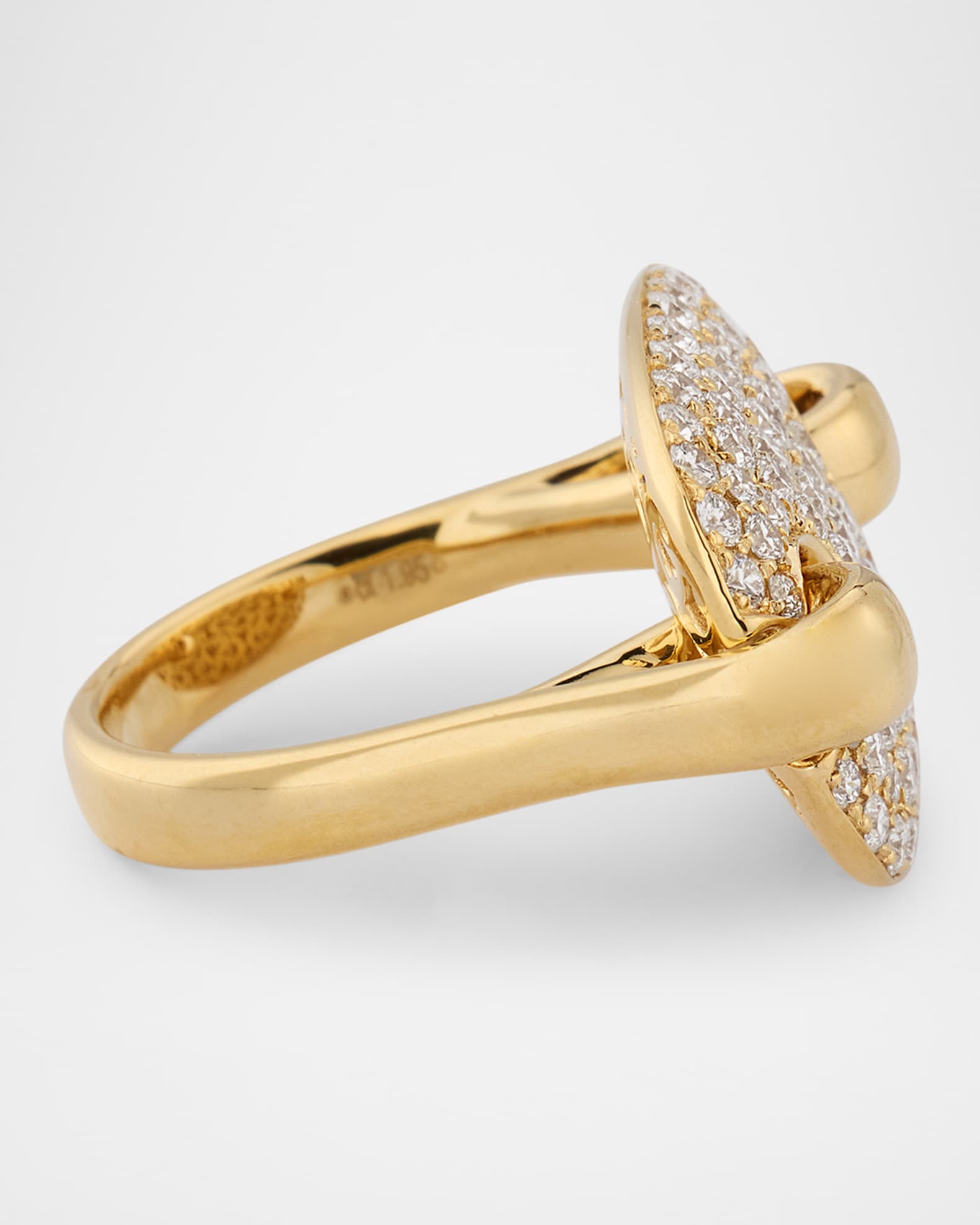 Crivelli 18K Yellow Gold Crivelli Pave Diamond Ring | Neiman Marcus