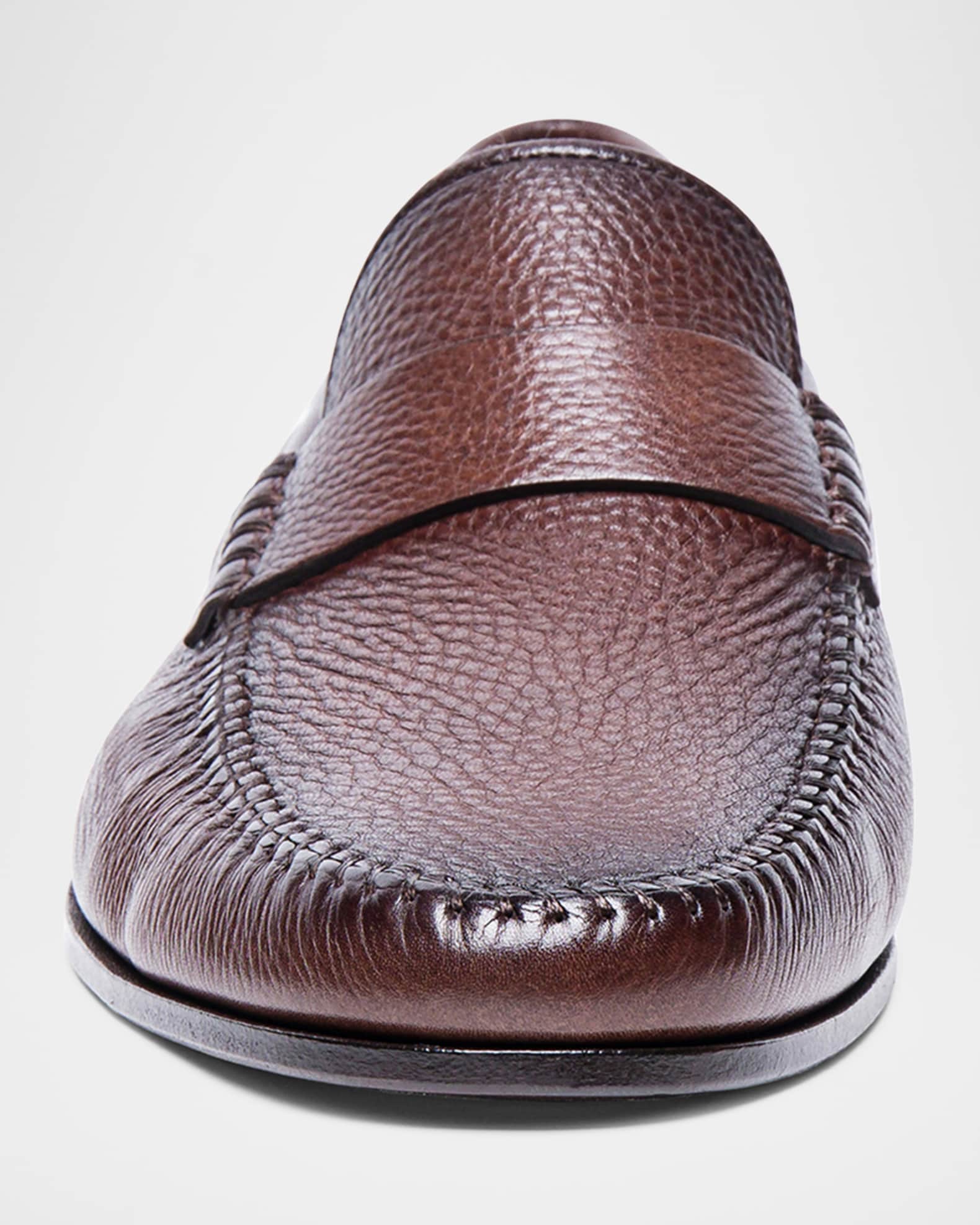 Santoni Men's Paine Soft Leather Loafers | Neiman Marcus