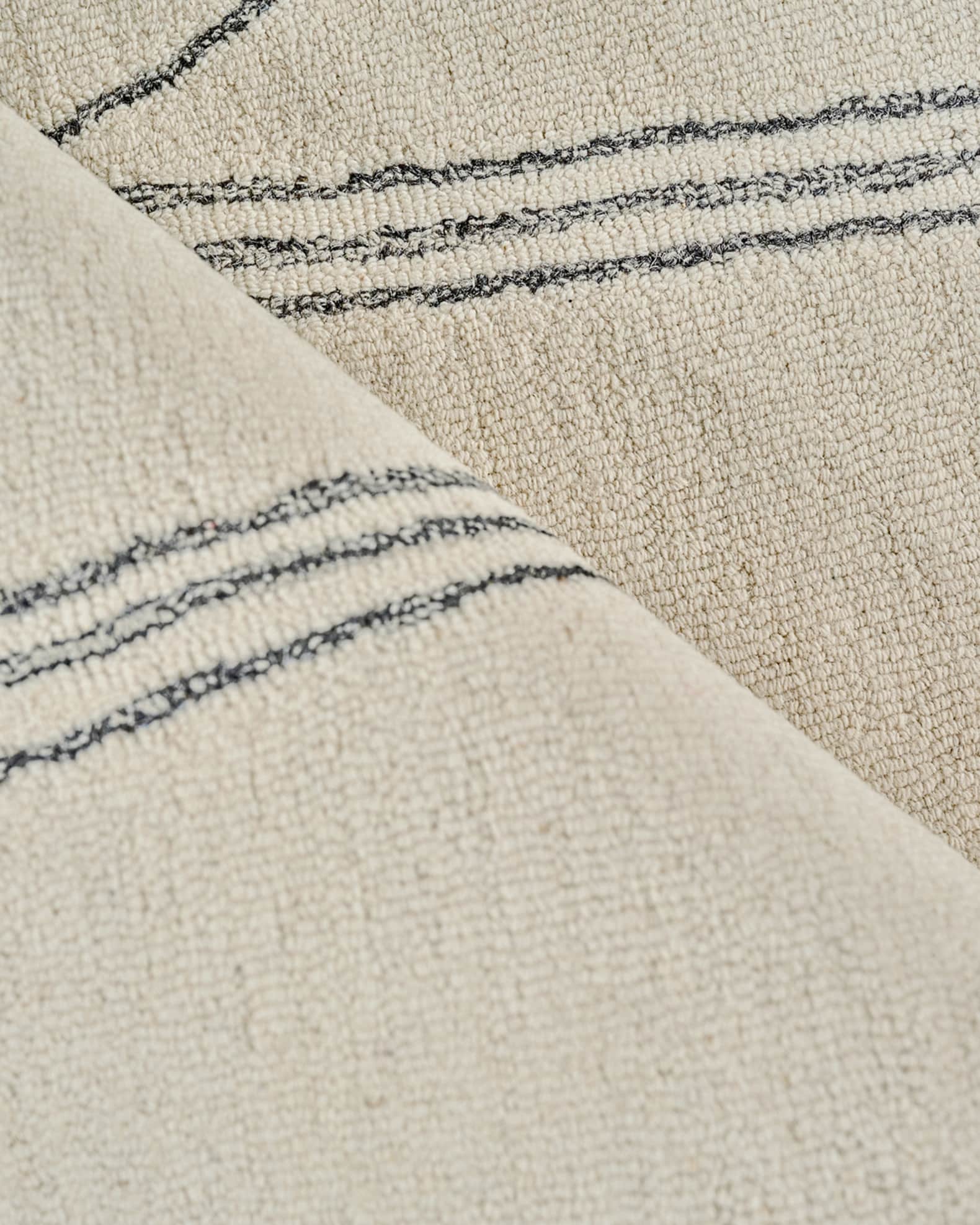 Exquisite Rugs Tangiers Hand-Tufted Ivory/Black Rug, 9' x 12' | Neiman ...