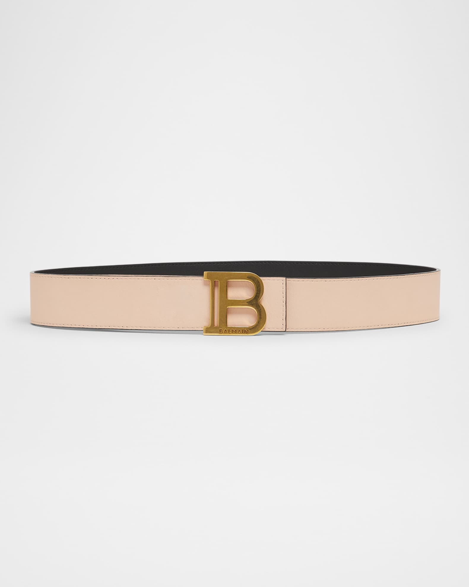 Balmain B-Logo Medium Leather Belt | Neiman Marcus