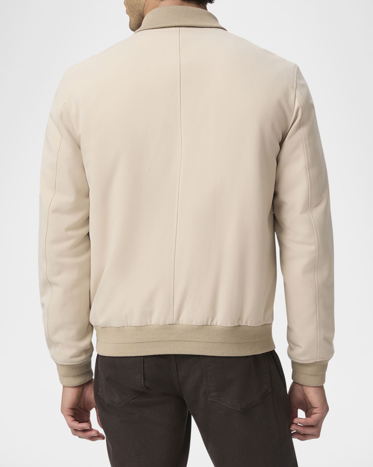 PAIGE Men's Timothy Twill Bomber Jacket | Neiman Marcus