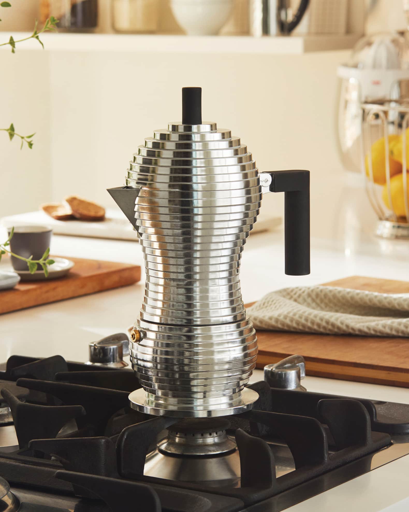 Alessi Pulcina Induction Espresso Coffee Maker, 6 Cups | Neiman Marcus