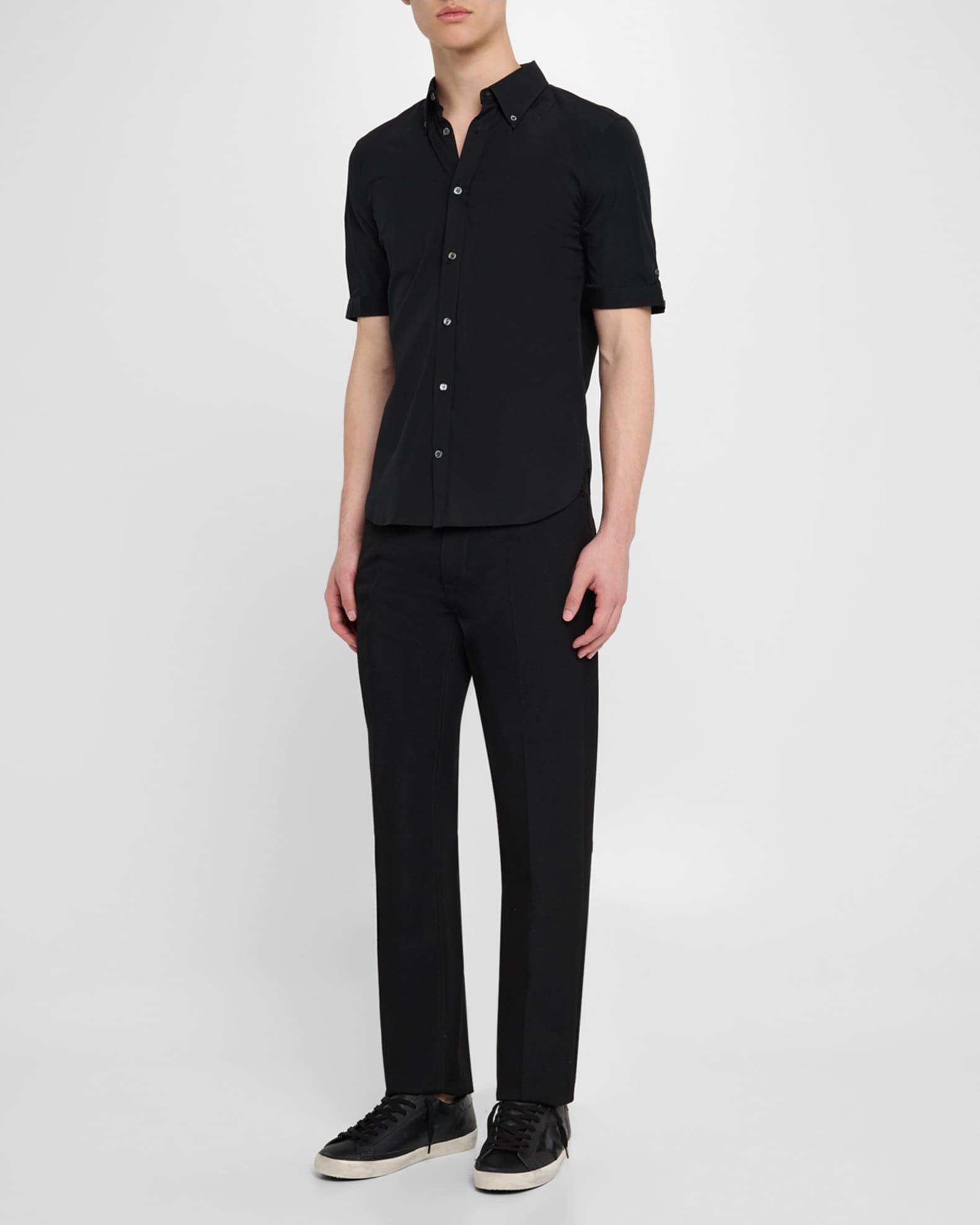 Golden Goose Men's Super-Star Low-Top Leather Sneakers | Neiman Marcus