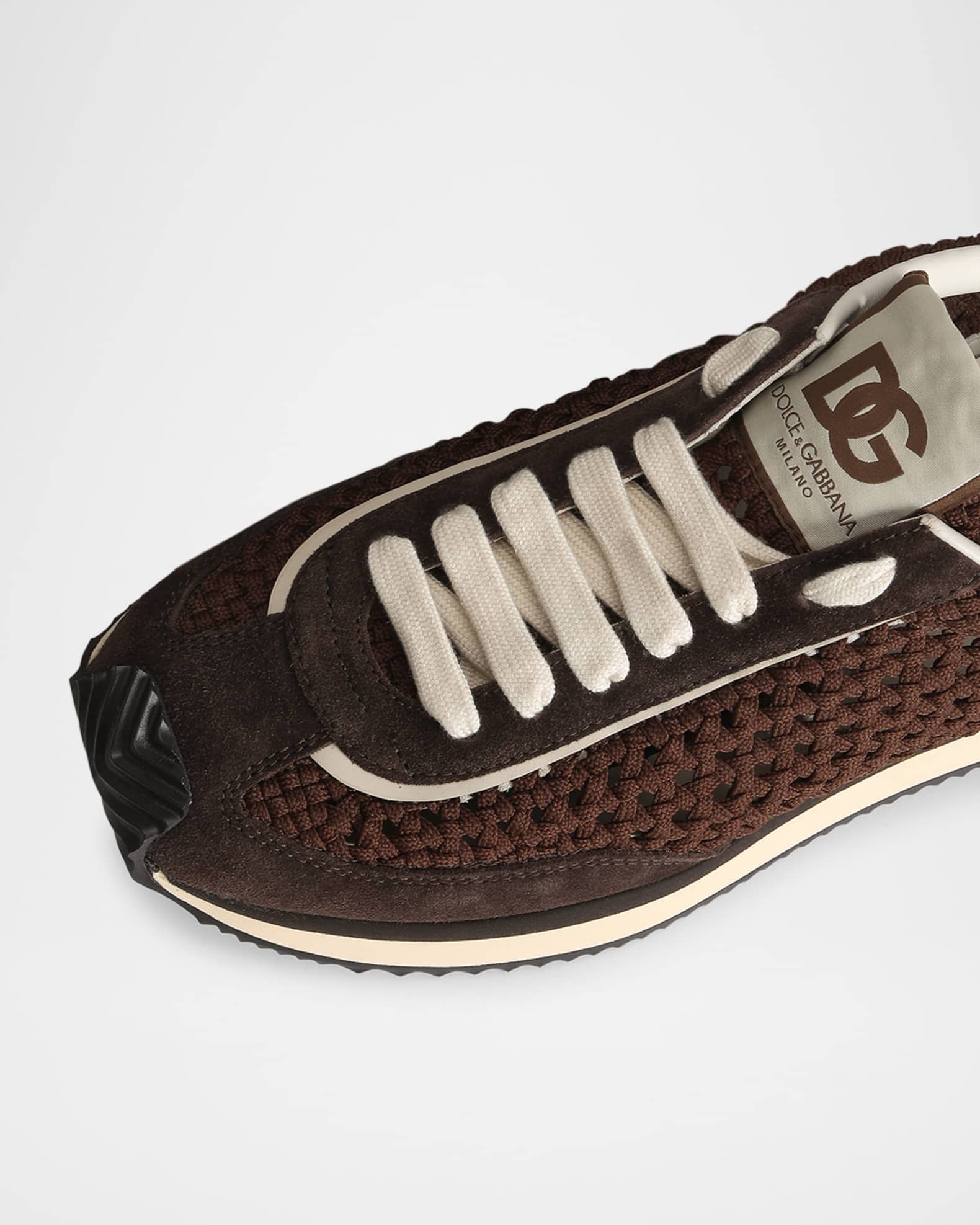 Dolce&Gabbana Men's DG Woven Runner Sneakers | Neiman Marcus