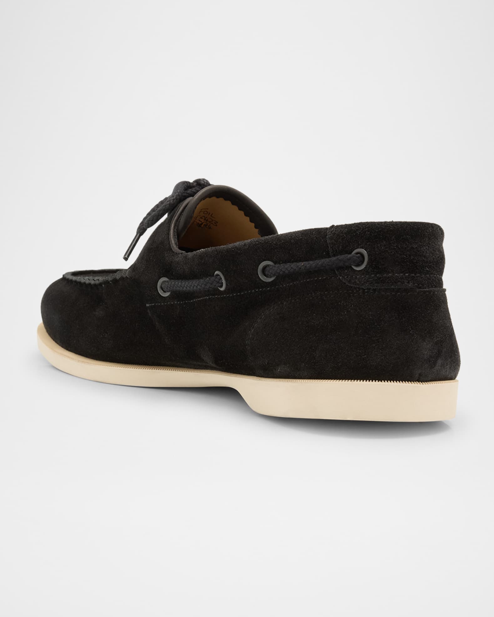 John Lobb Men's Foil Suede Boat Shoes | Neiman Marcus