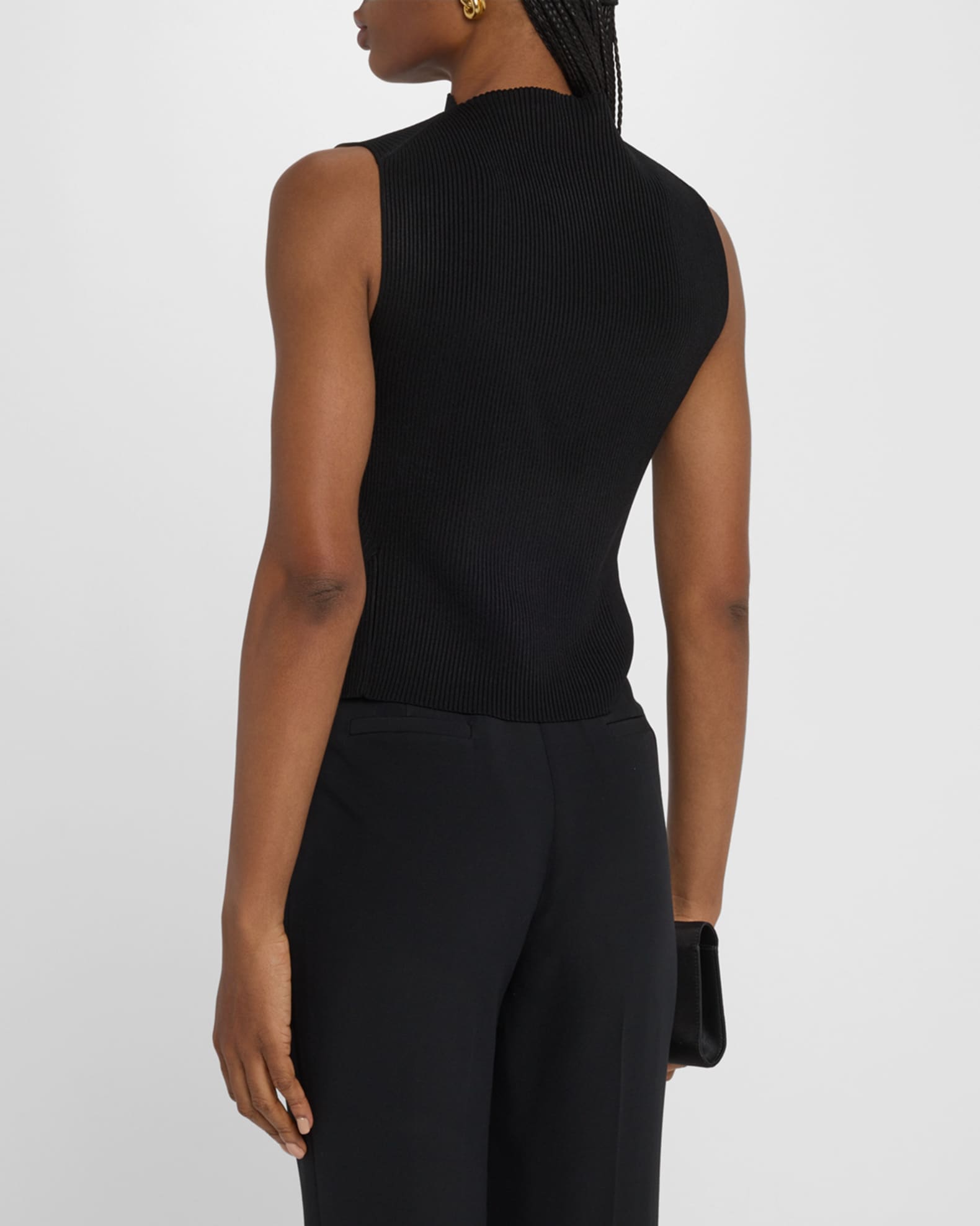 Victoria Beckham Sleeveless Rib Top | Neiman Marcus