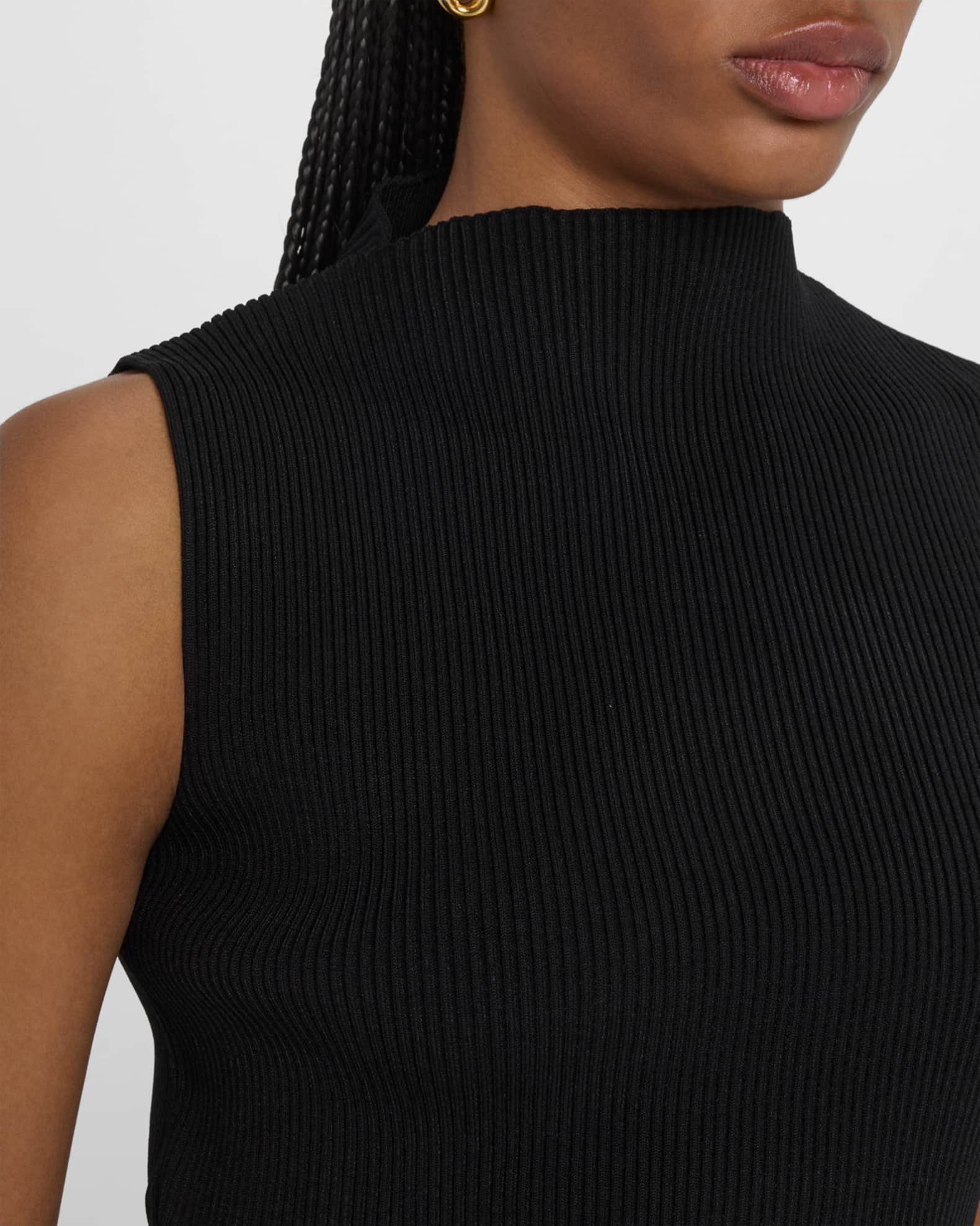 Victoria Beckham Sleeveless Rib Top | Neiman Marcus