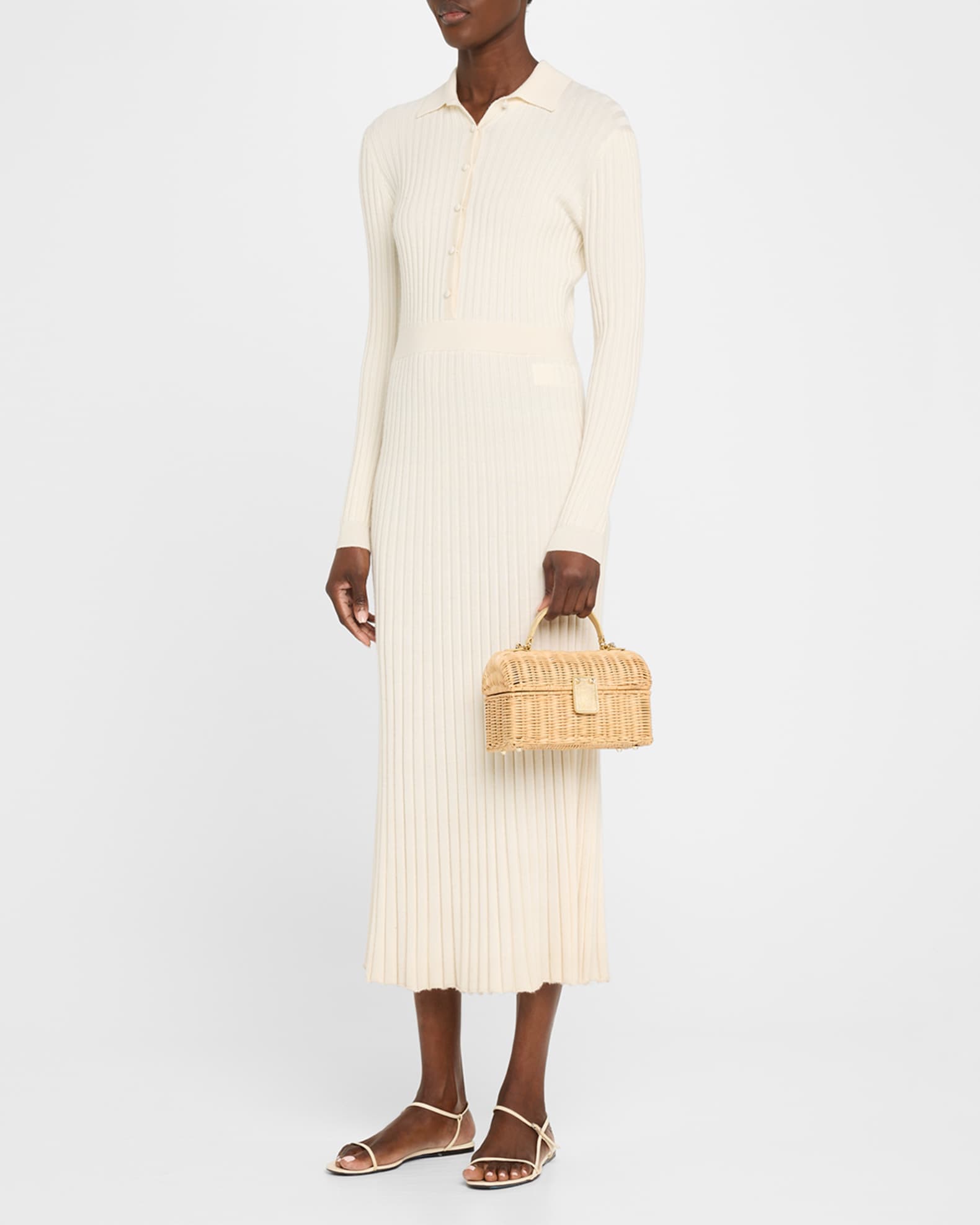 Judith Leiber Couture Isla Basket Rattan Top-Handle Bag | Neiman Marcus