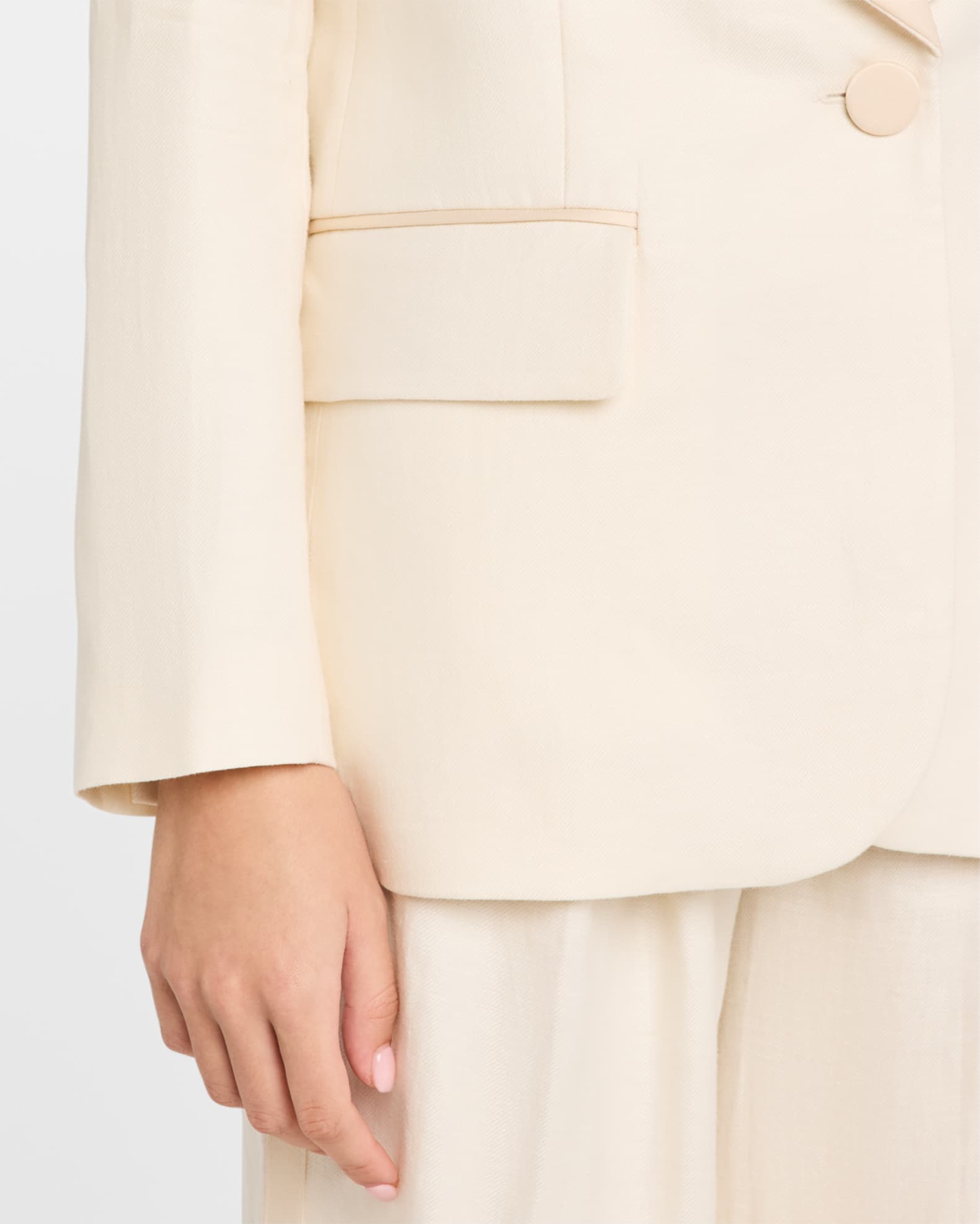 Peserico Single-Button Smoking Jacket | Neiman Marcus
