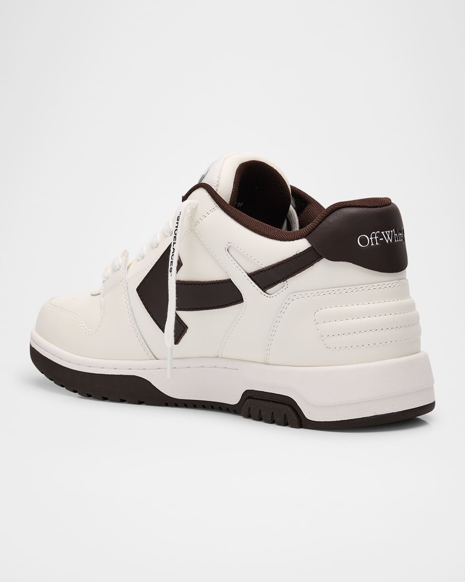 Off-White Men's Out Of Office Bicolor Leather Sneakers | Neiman Marcus