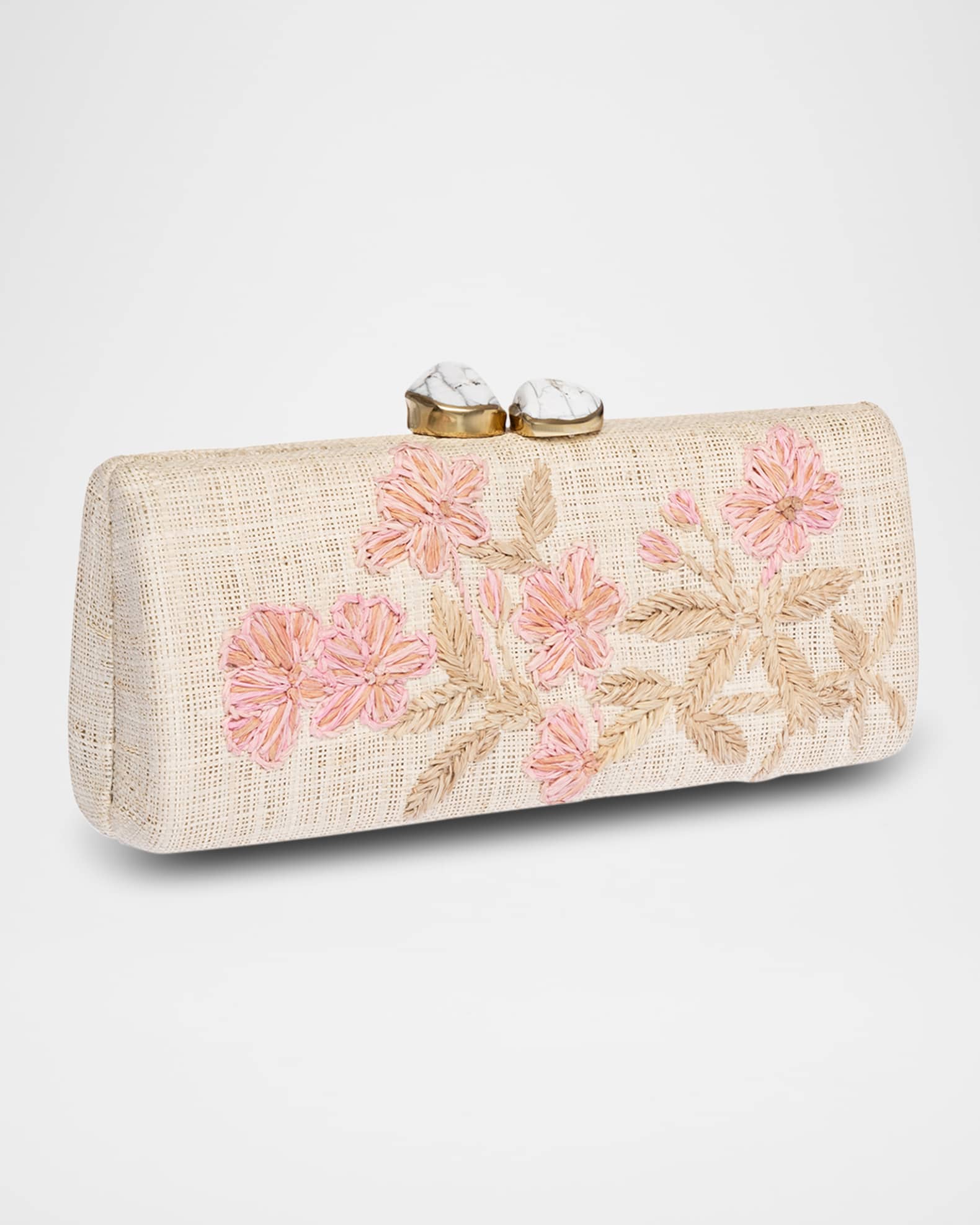 Rafe Alessandra Flower Long Clutch Bag | Neiman Marcus