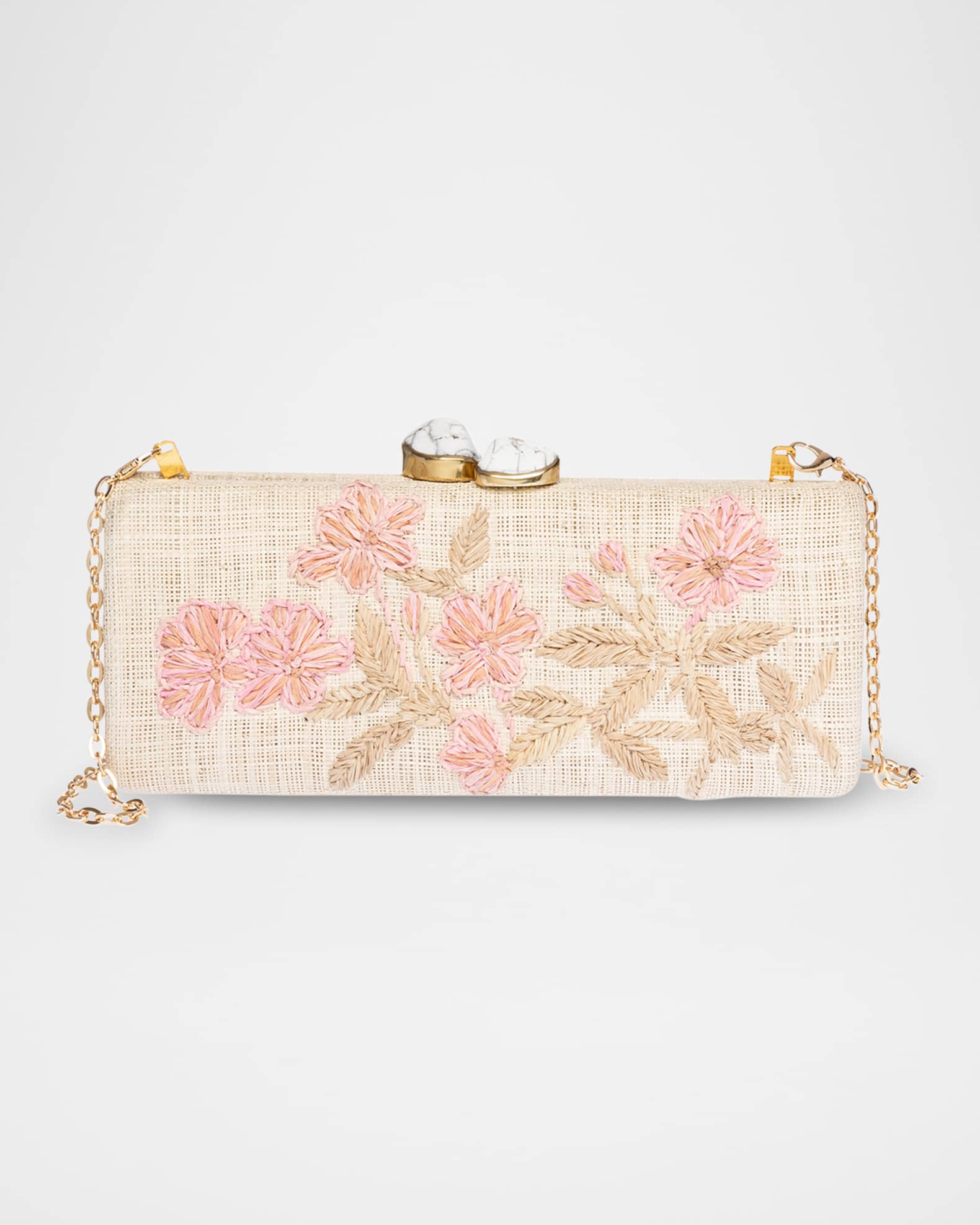 Rafe Alessandra Flower Long Clutch Bag | Neiman Marcus