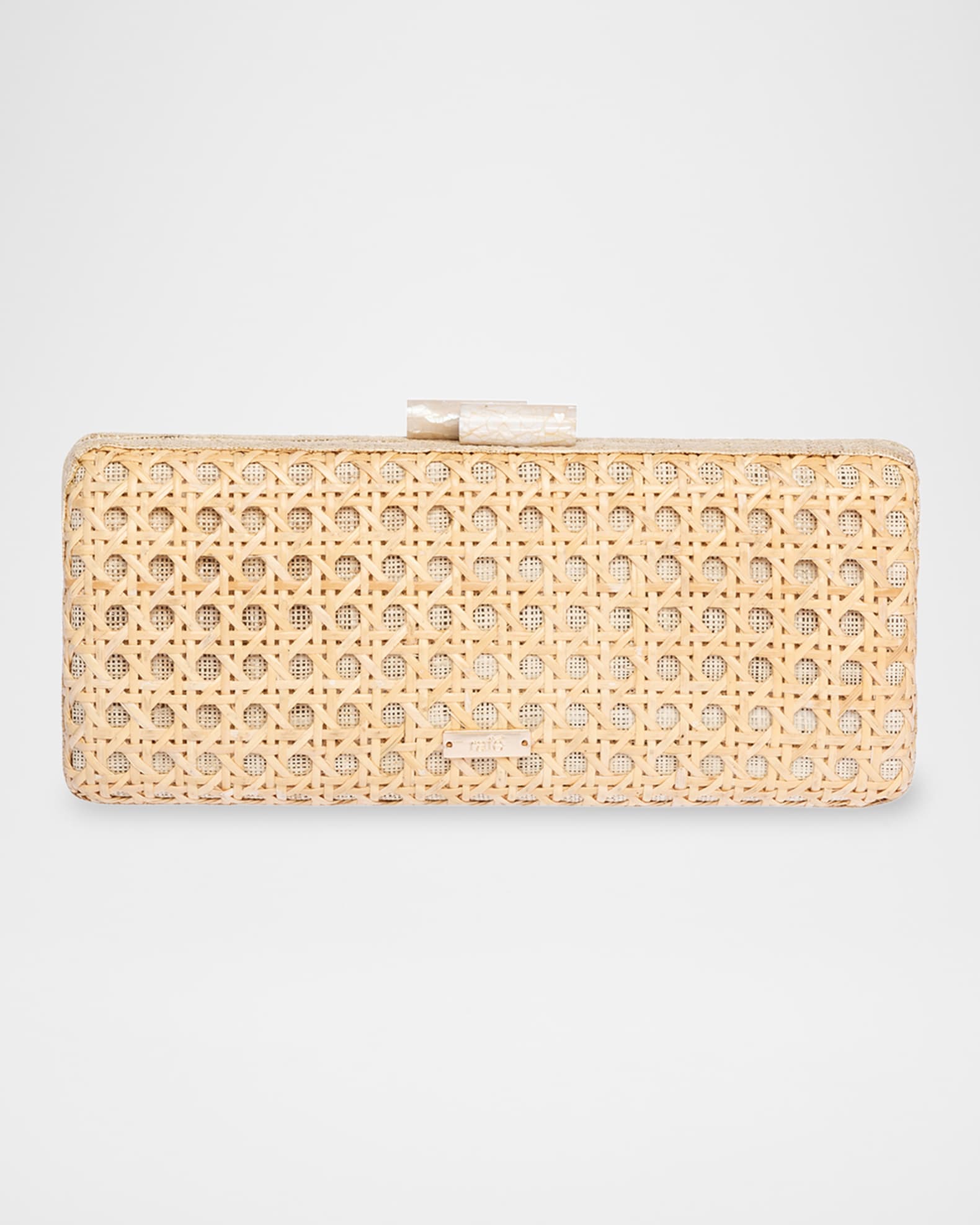 Rafe Alessandra Cutout Woven Long Clutch Bag | Neiman Marcus