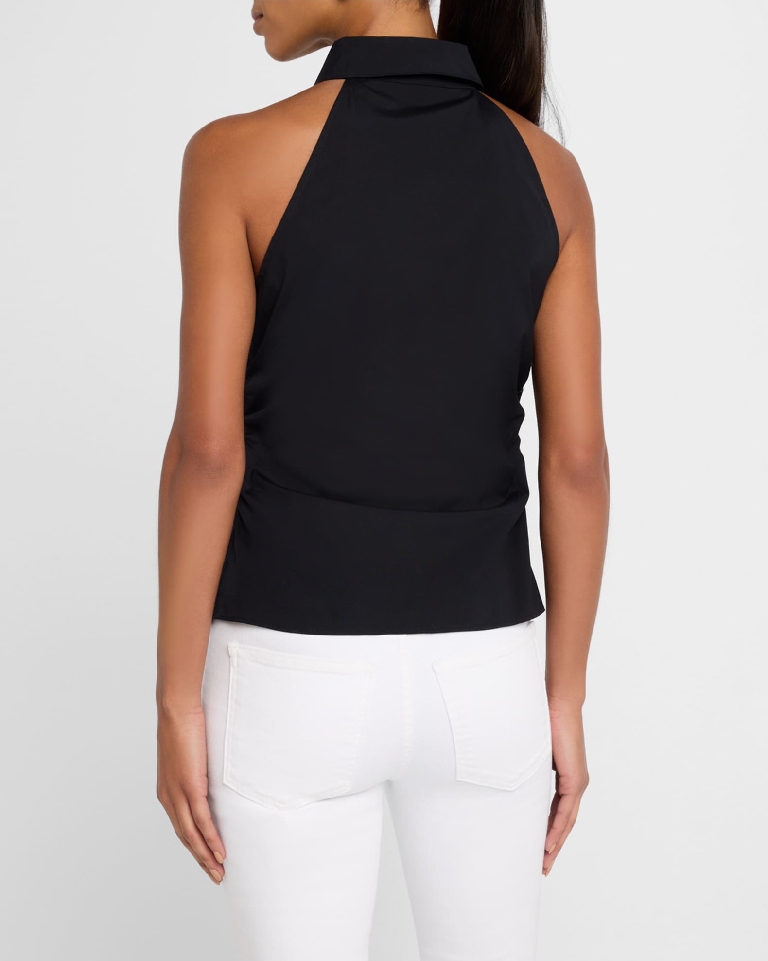 Regina Sleeveless Button-Front Shirt | Neiman Marcus