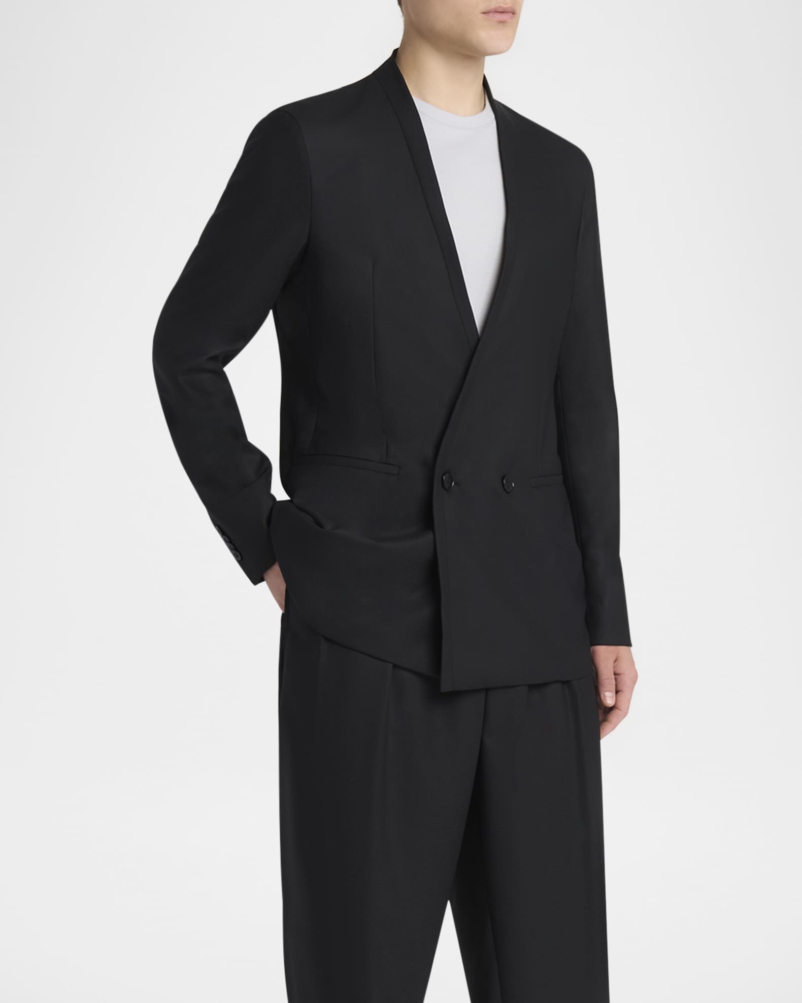 Giorgio Armani Men's Upton Double-Breasted Suit | Neiman Marcus