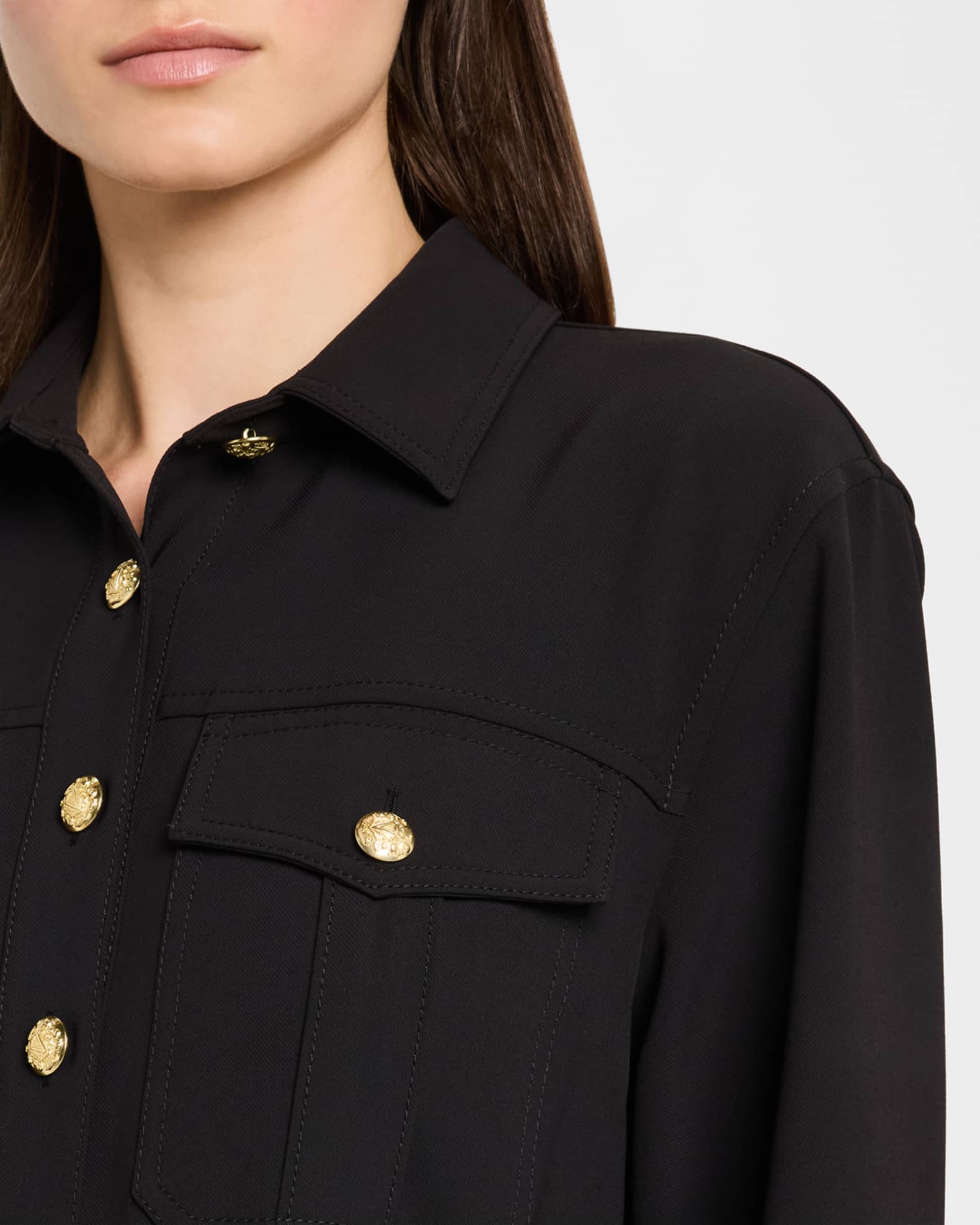 Veronica Beard Jaden Belted Shirtdress | Neiman Marcus