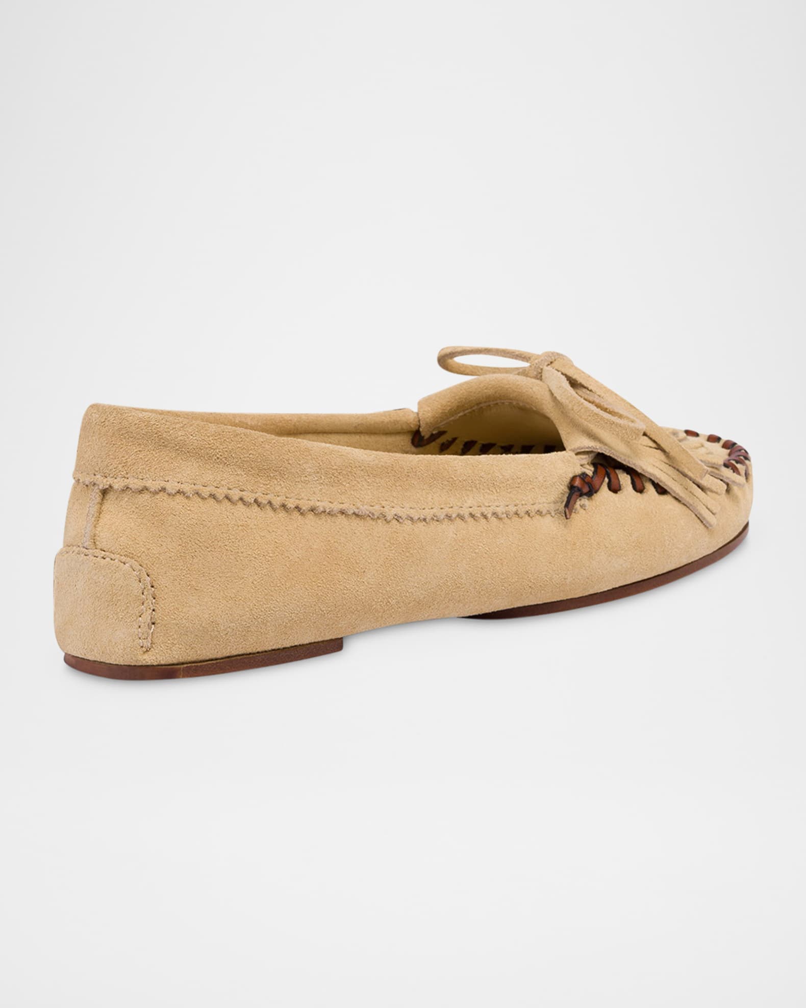 Paris Texas Indiana Suede Fringe Mocassin Loafers | Neiman Marcus