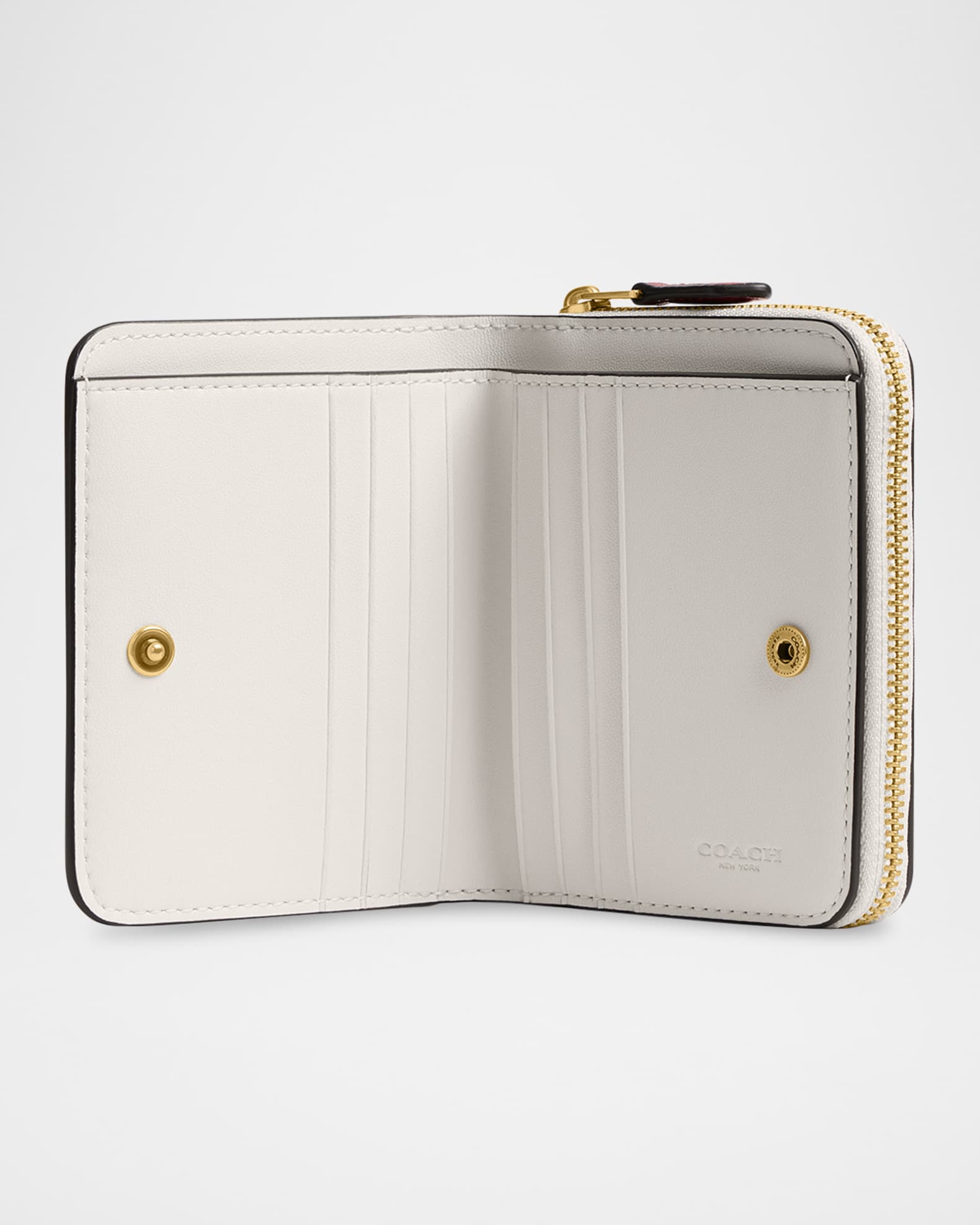 Coach Cherry-Print Leather Bifold Wallet | Neiman Marcus