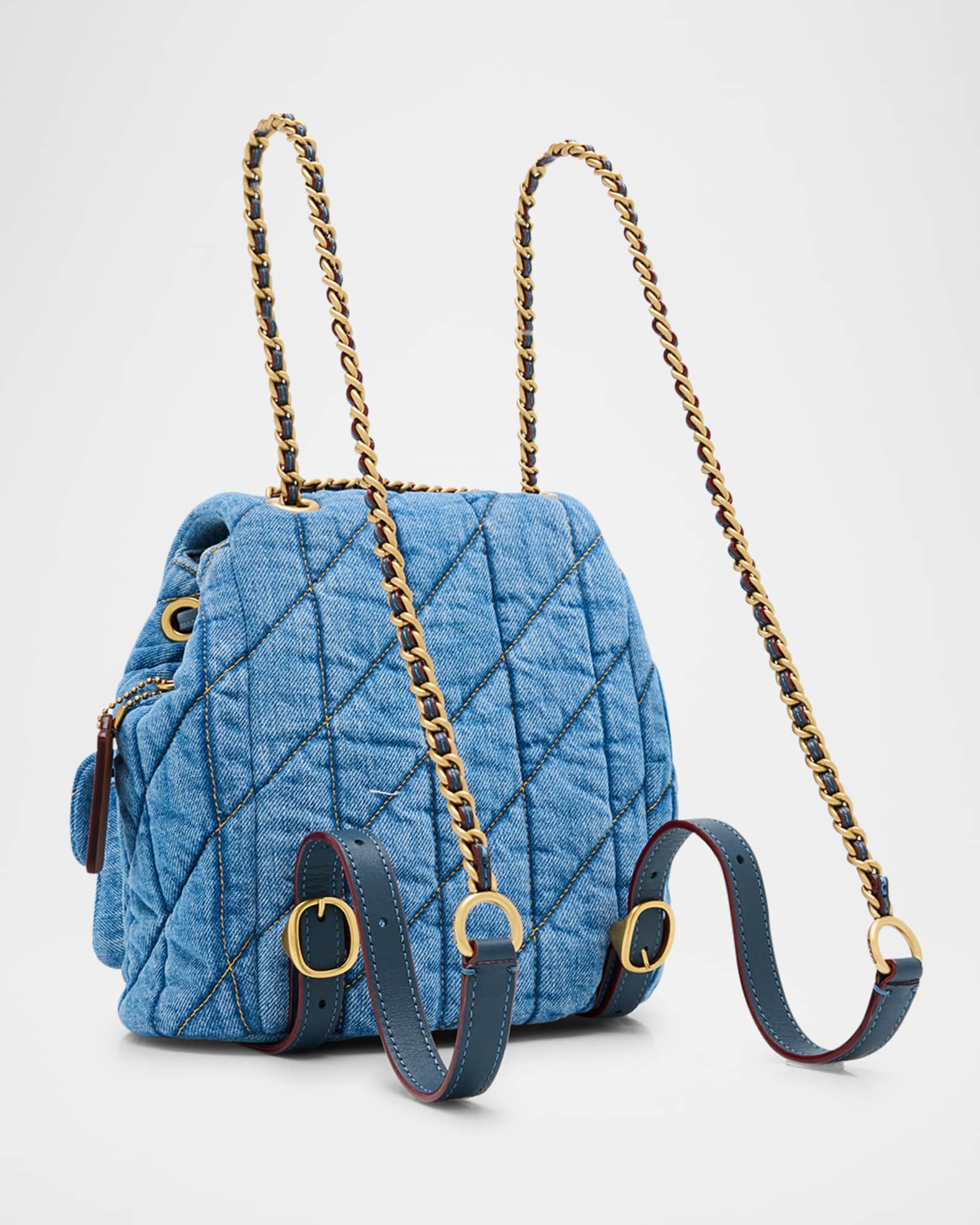 Coach Tabby Quilted Denim Backpack | Neiman Marcus