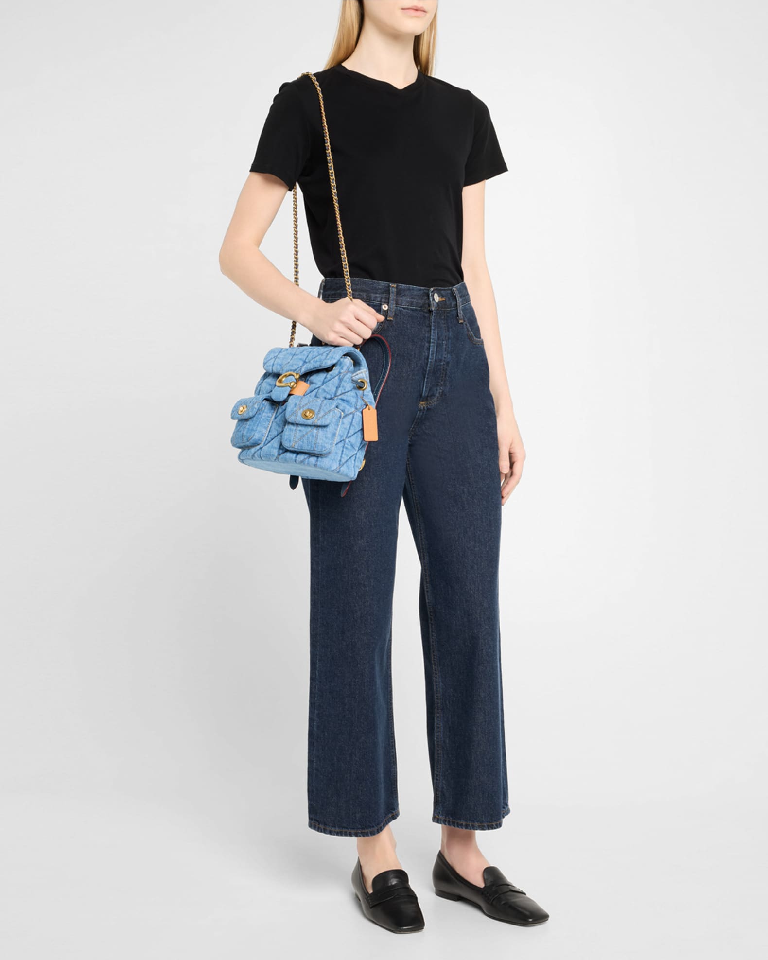 Coach Tabby Quilted Denim Backpack | Neiman Marcus