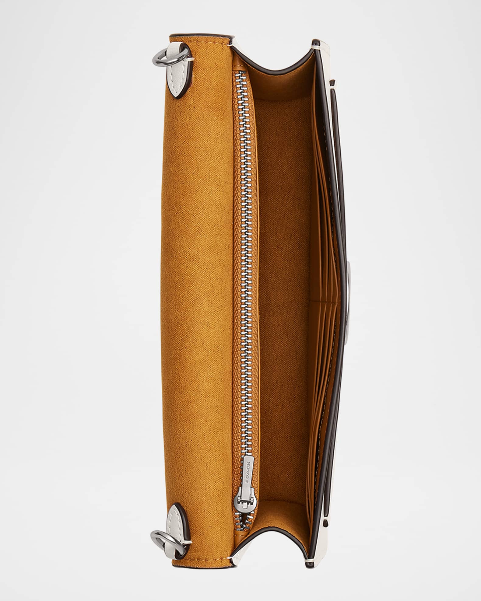 Coach Tabby Leather Clutch Bag with Chain | Neiman Marcus