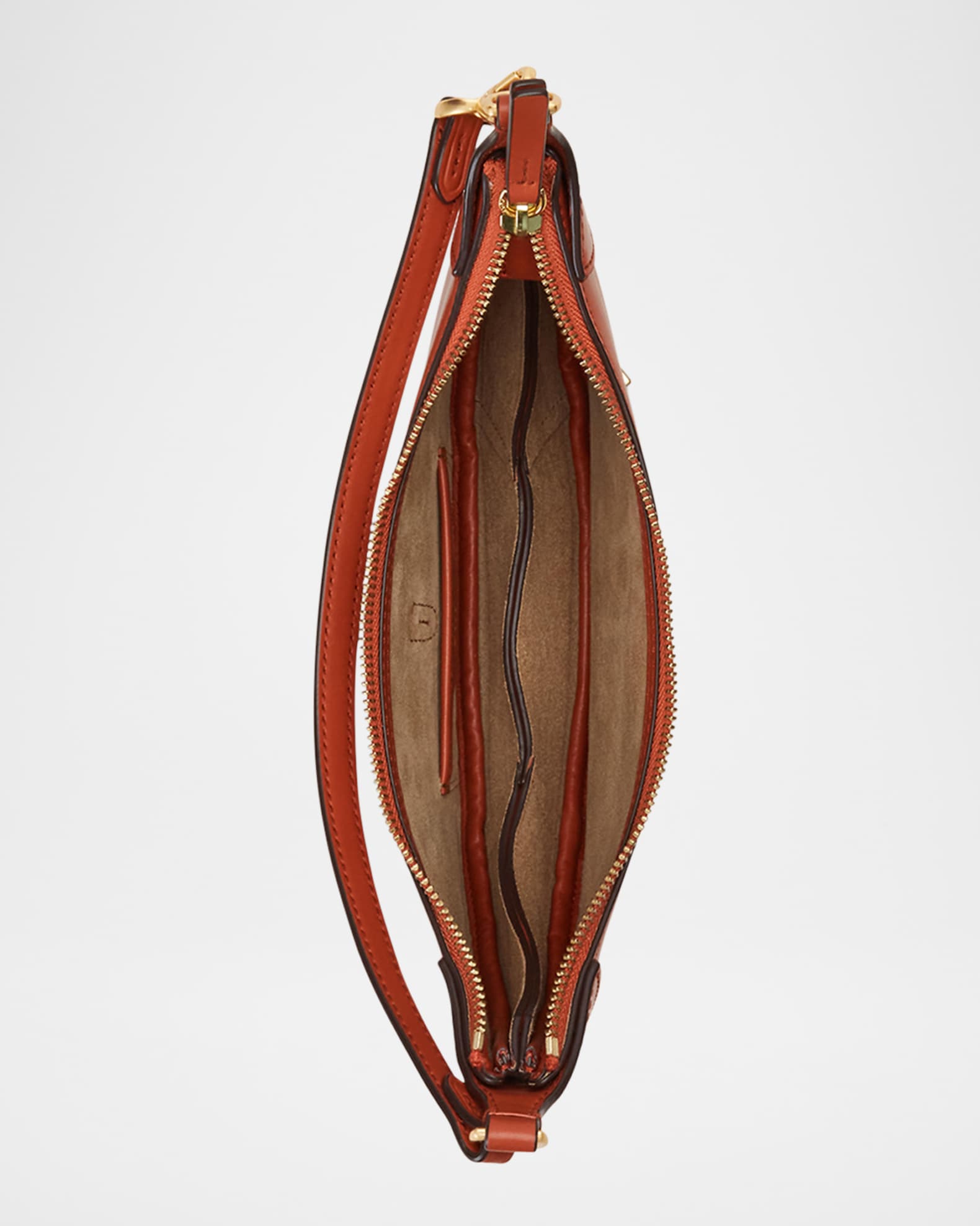 Polo Ralph Lauren Polo ID Small Leather Shoulder Bag | Neiman Marcus