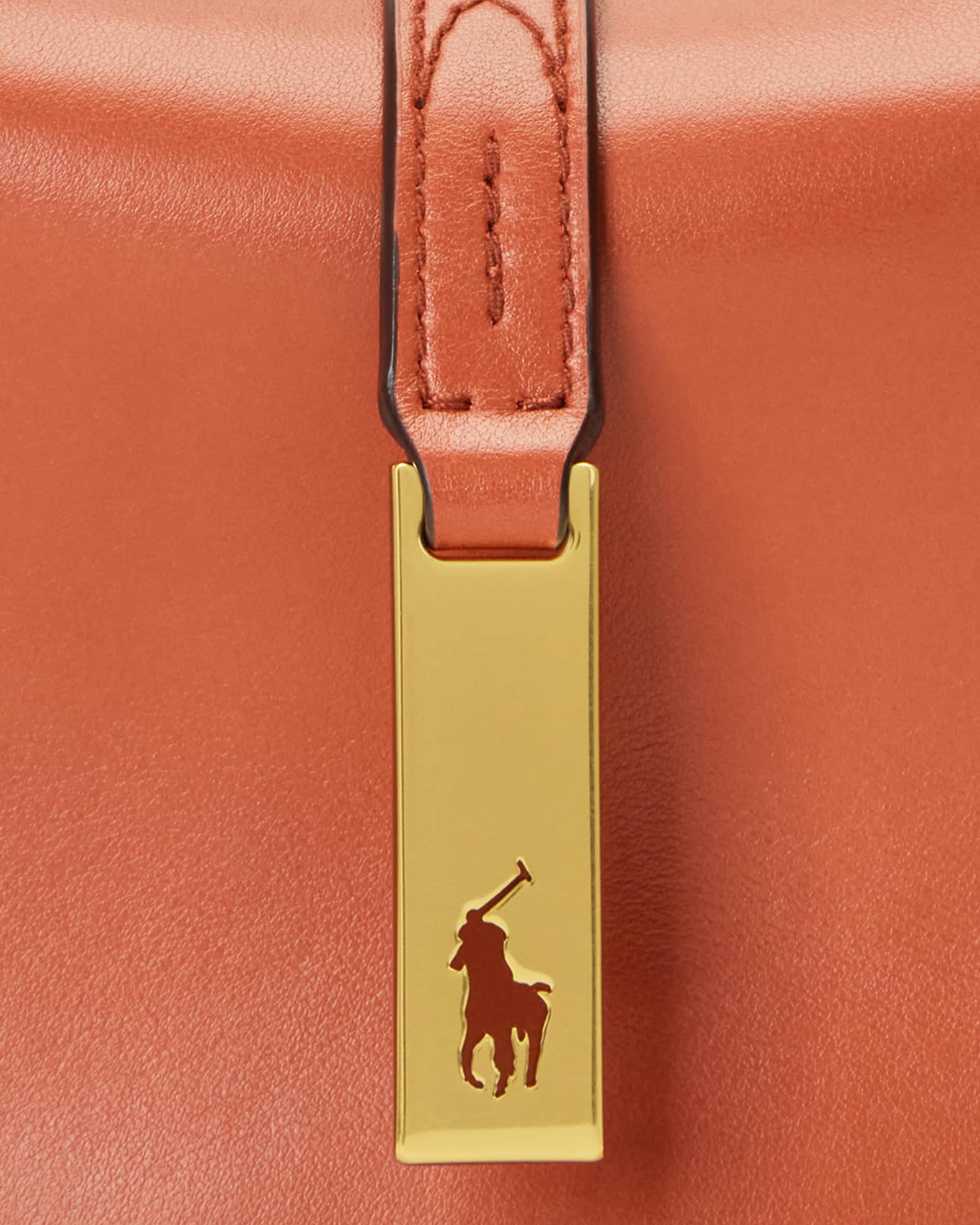Polo Ralph Lauren Polo ID Small Leather Shoulder Bag | Neiman Marcus