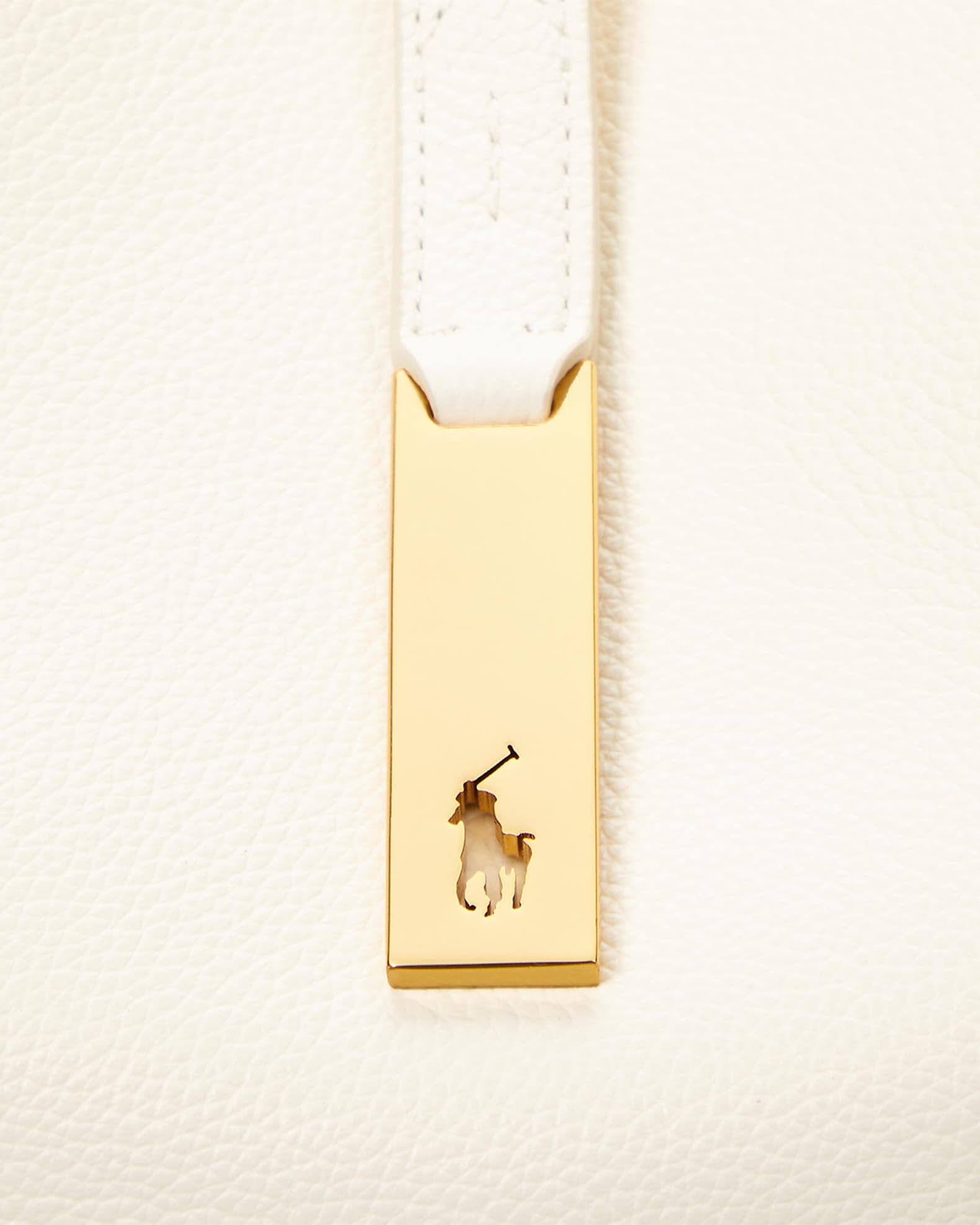 Polo Ralph Lauren Polo ID Medium Leather Shoulder Bag | Neiman Marcus