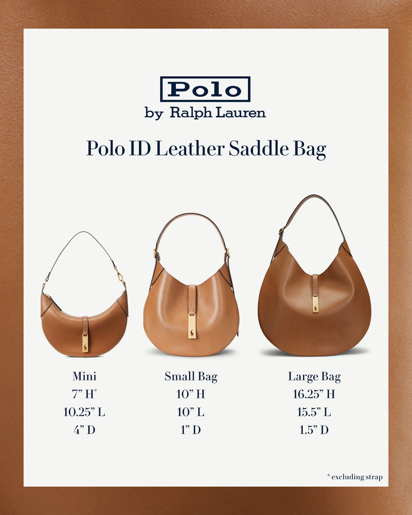 Polo Ralph Lauren Polo ID Medium Leather Shoulder Bag | Neiman Marcus