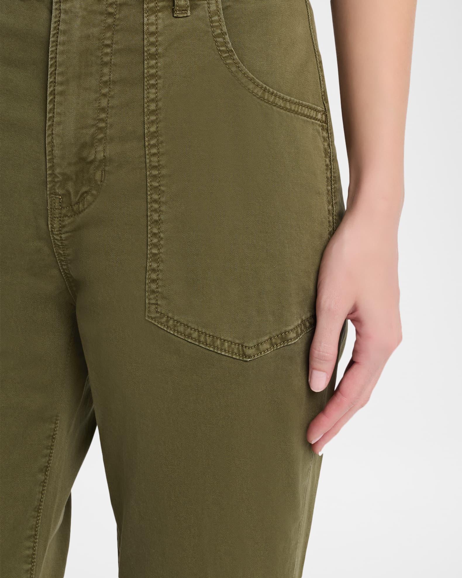 Veronica Beard Arya Cotton Twill Cargo Pants | Neiman Marcus