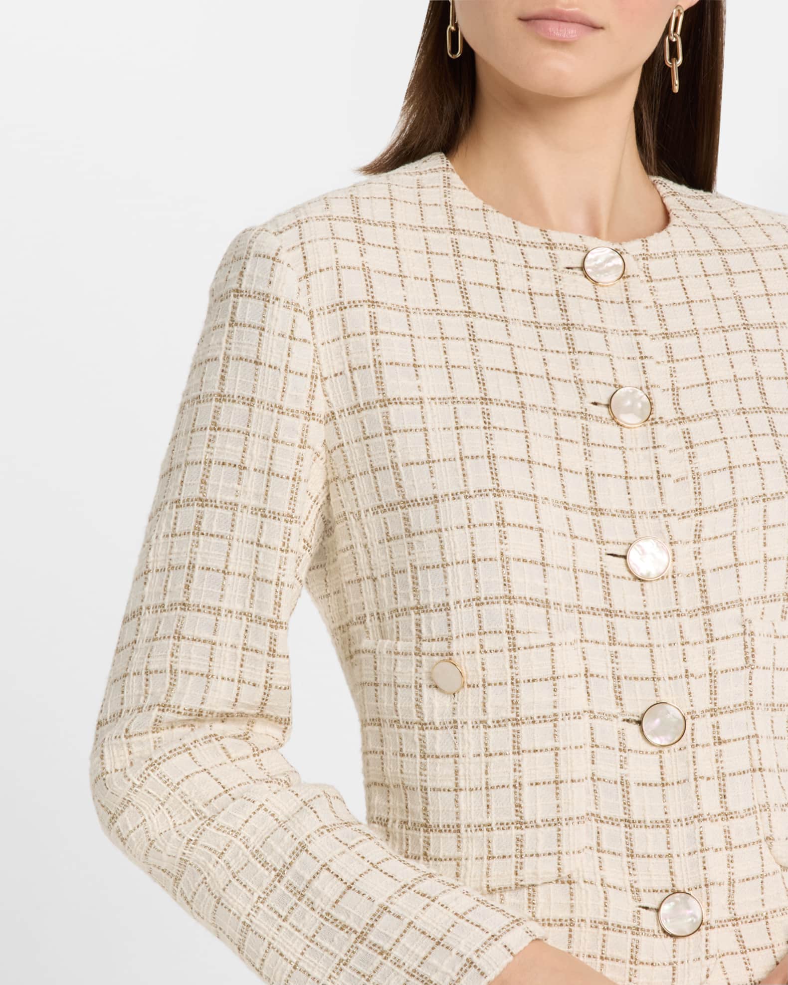 Veronica Beard Andrea Tailored Tweed Jacket | Neiman Marcus
