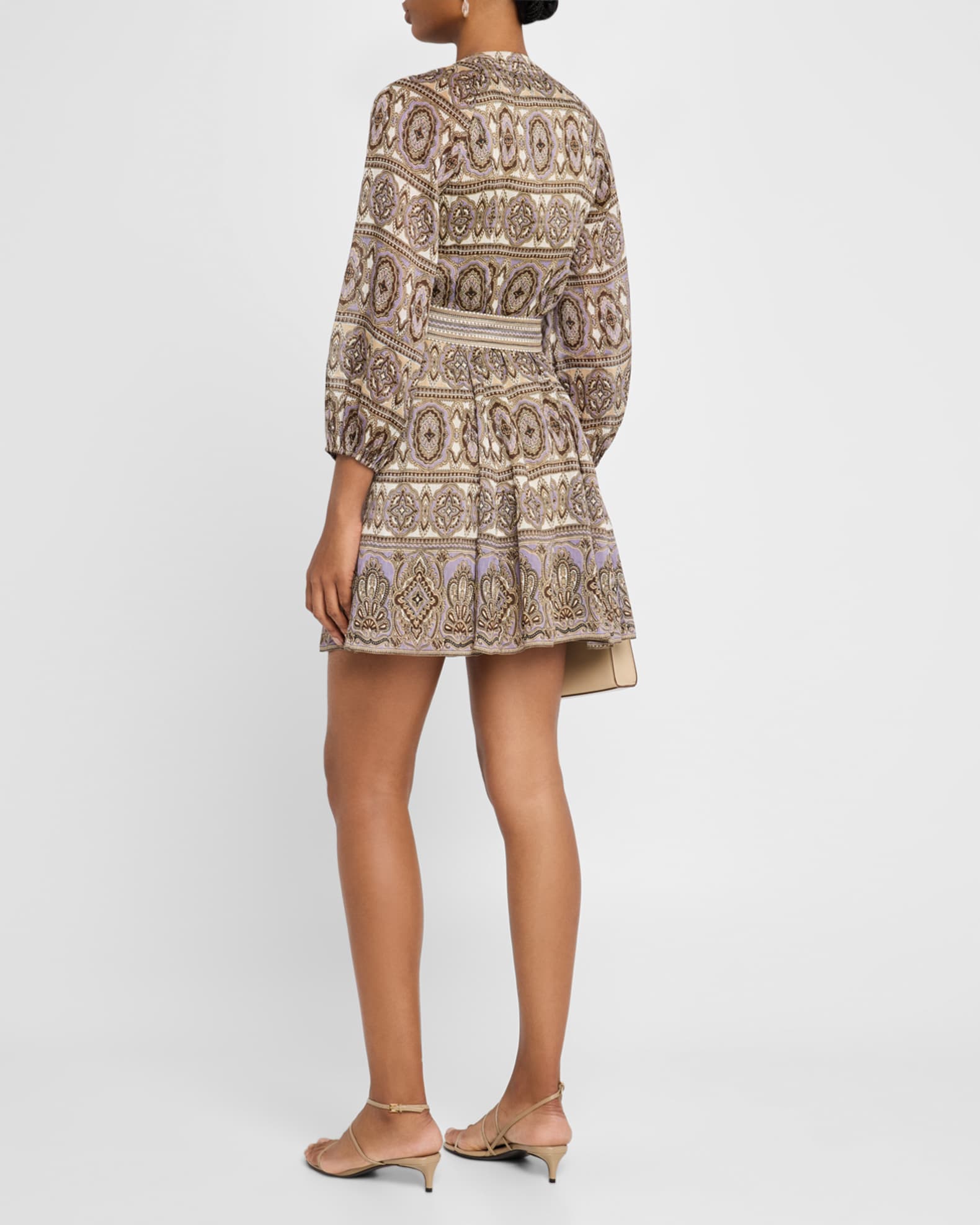 Veronica Beard Kumar Belted Mini Dress | Neiman Marcus