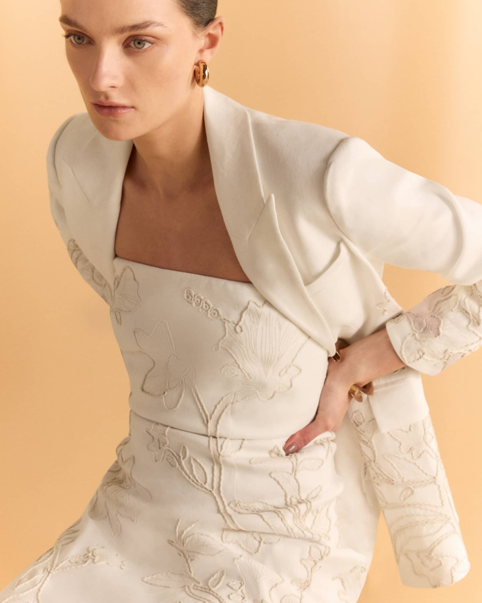 Veronica Beard Netia Strapless Embroidered Dress | Neiman Marcus